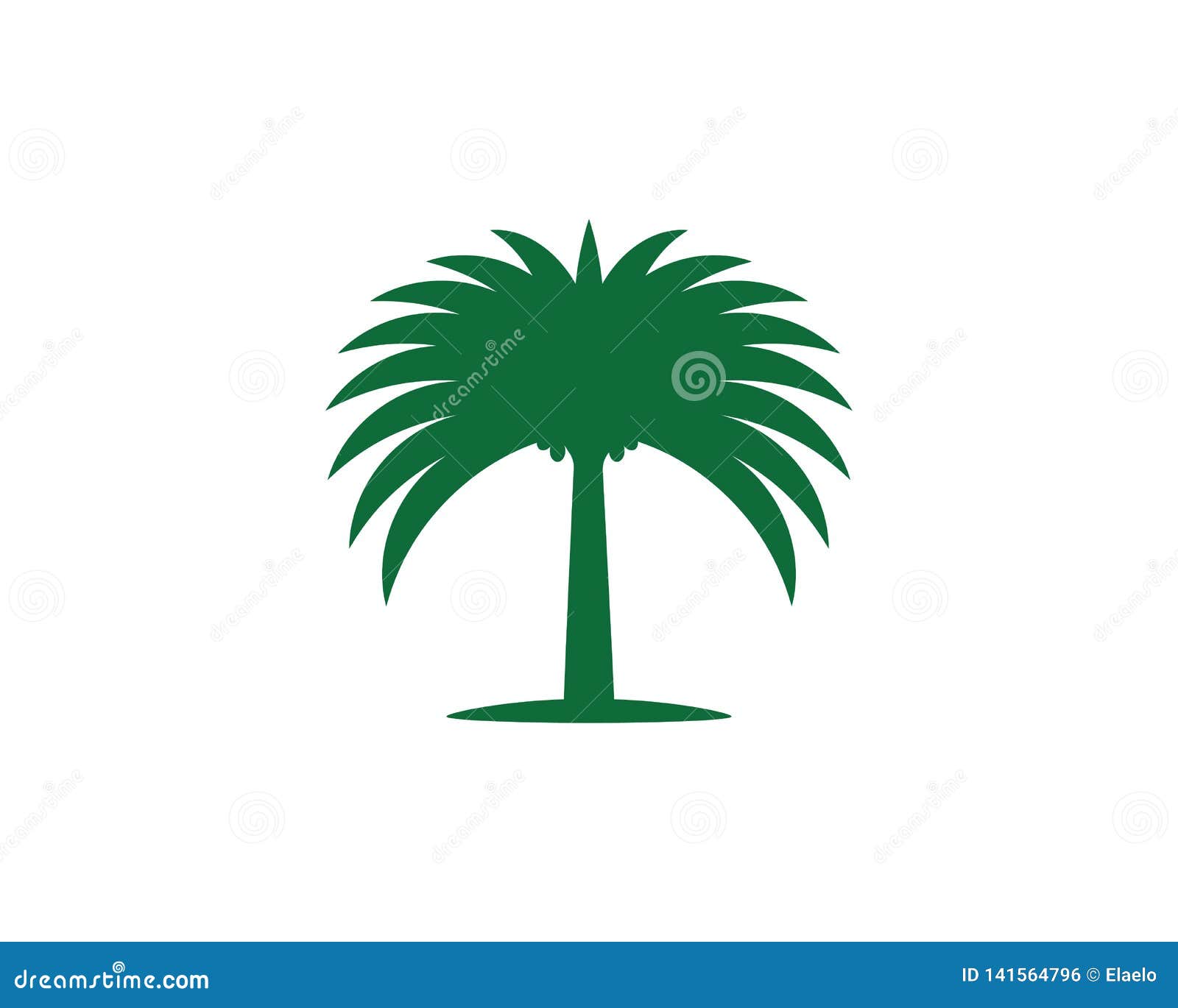 Date Tree Icon Vector Illustration Stock Vector - Illustration of ...