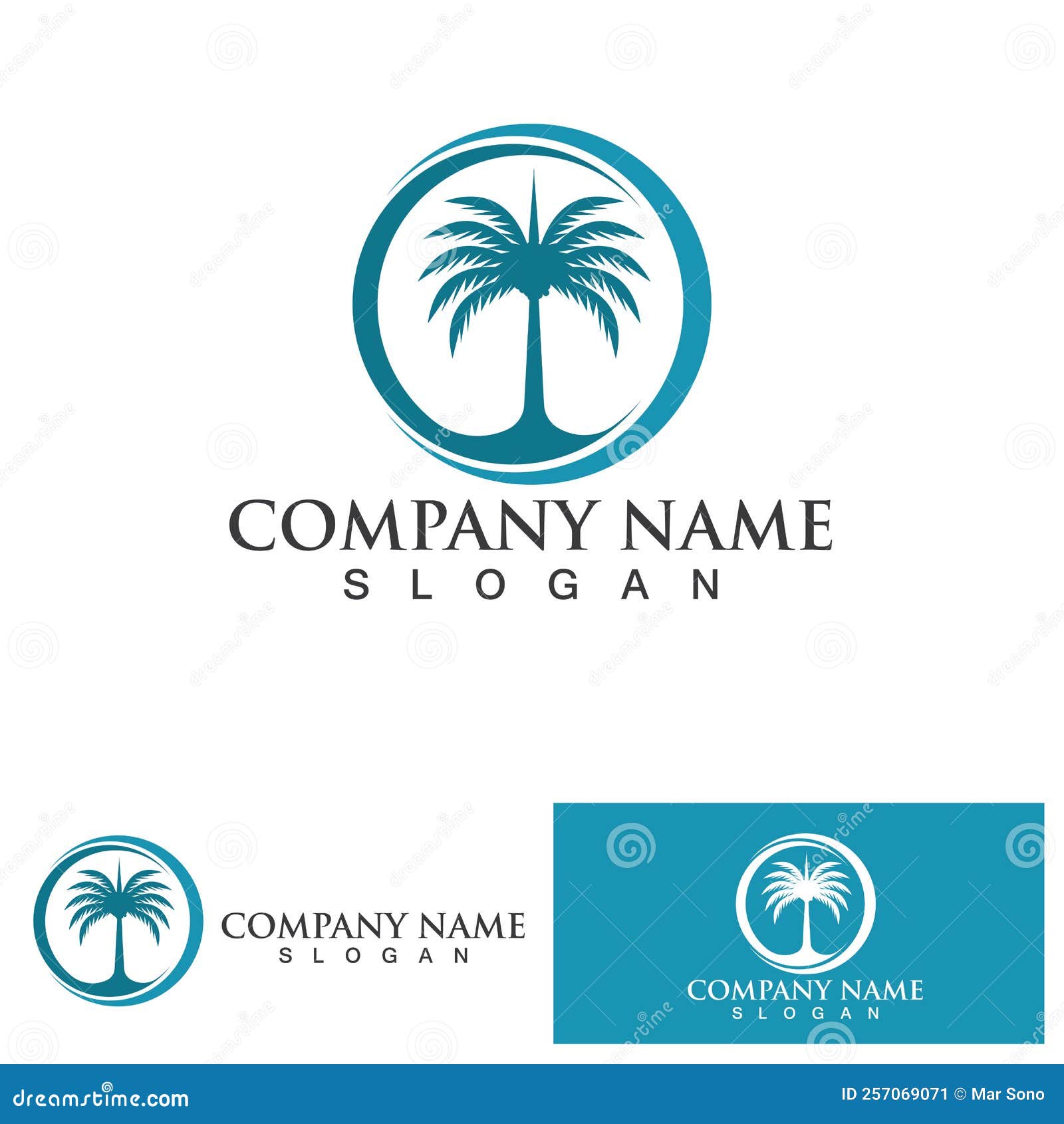 Date Tree Logo Vector Illustration Template Stock Vector - Illustration ...