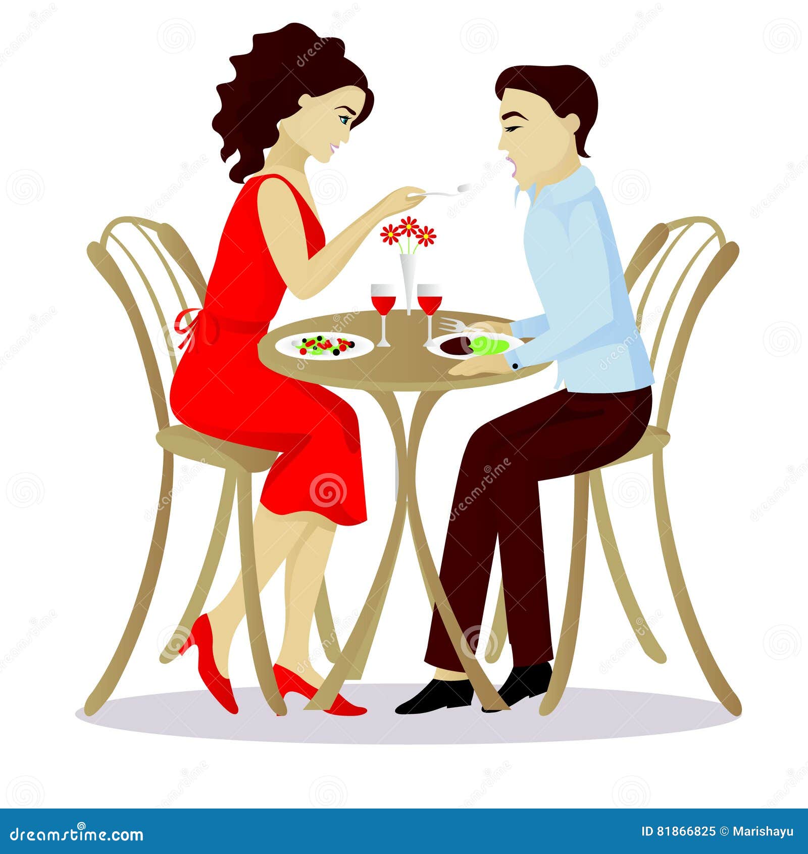 Date stock vector. Illustration of vector, wife, cute - 81866825