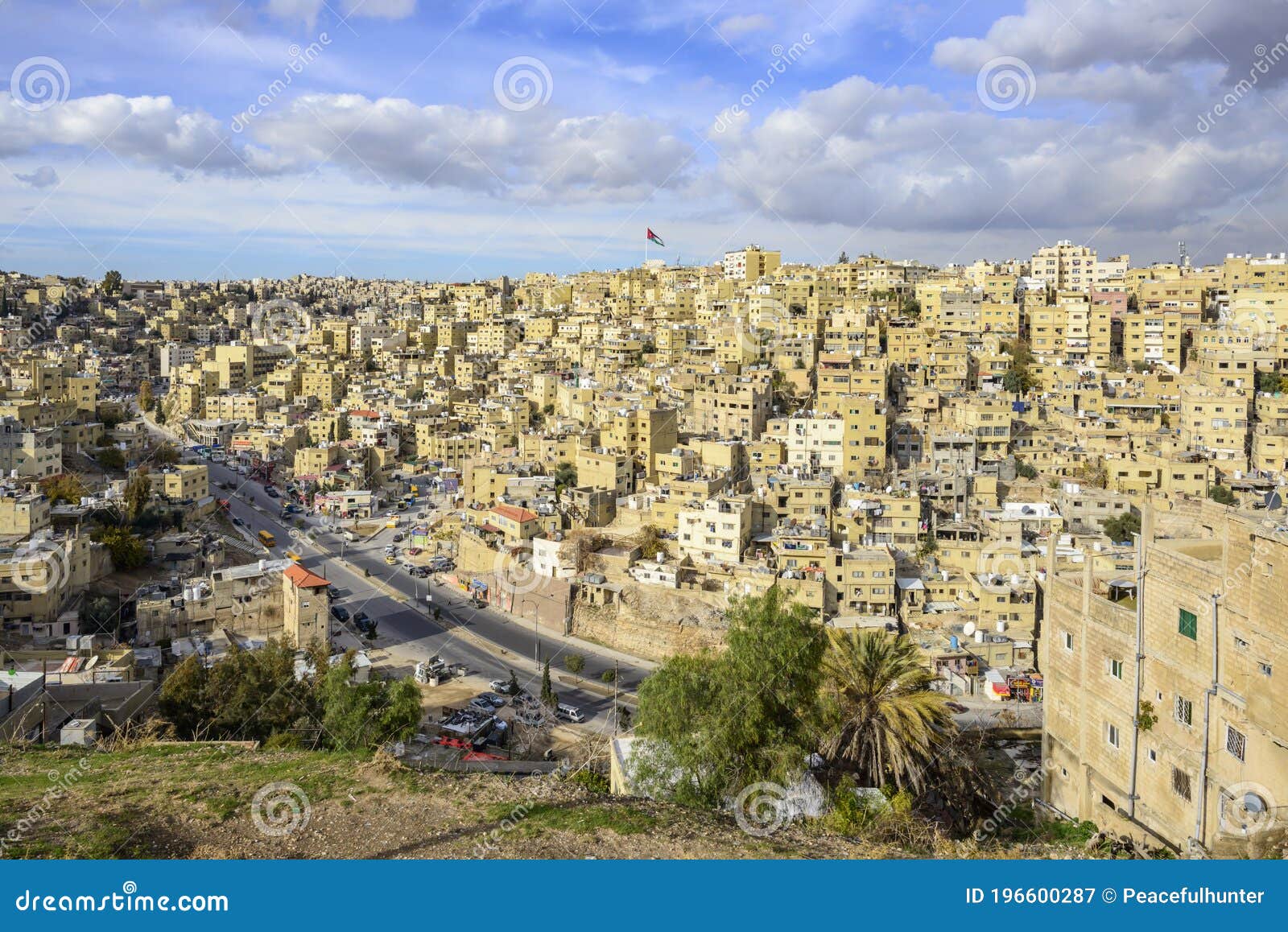 Amman - Capital of Jordan Kingdom Stock Image - Image of vacation ...