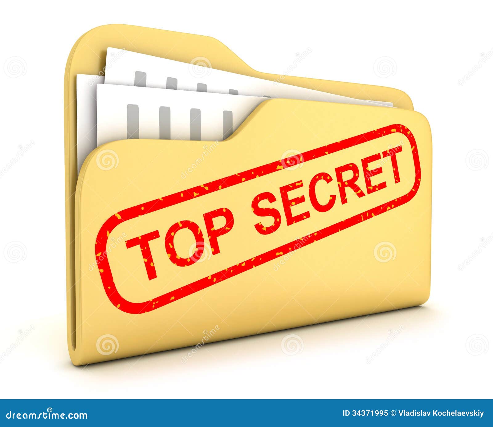 Datei streng geheim stock abbildung. Illustration von markierung - 34371995