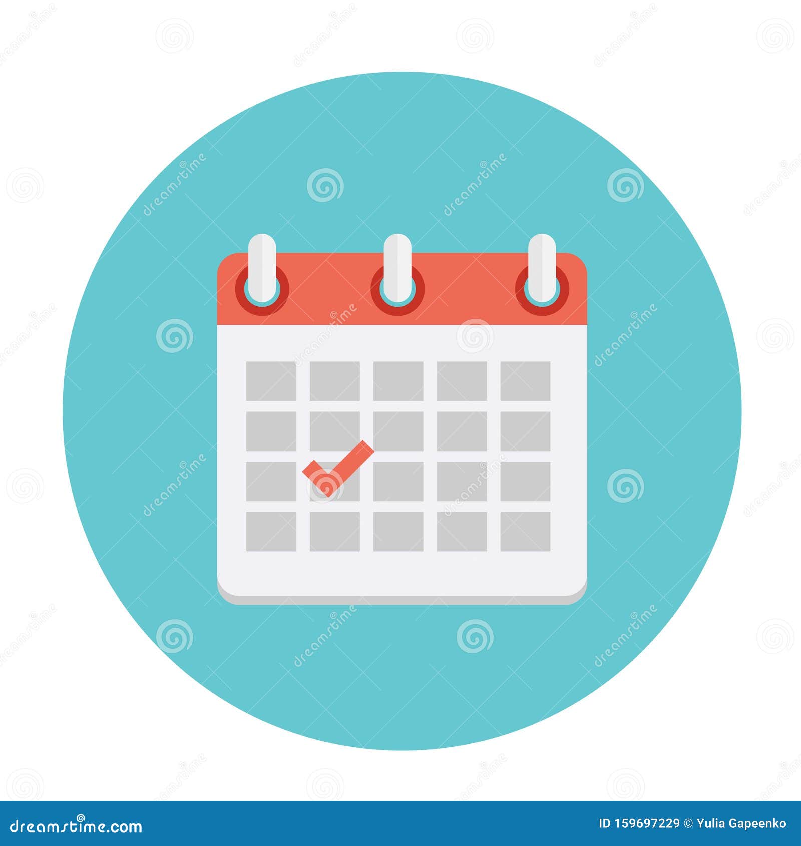 Dates Flat-pictogram Vectorillustratie Vector Illustratie ...