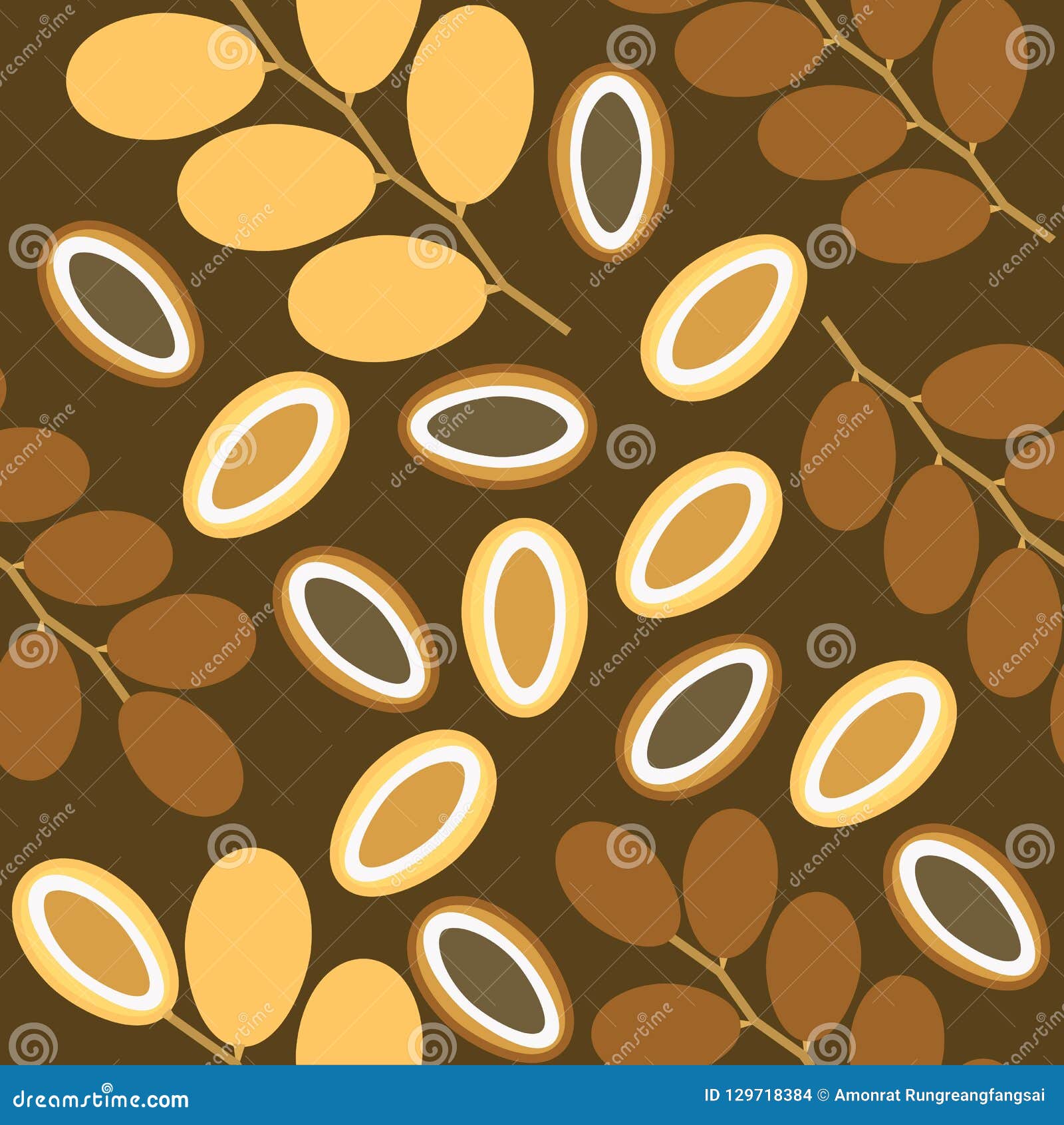 Dates Fruit Seamless Pattern for Wallpaper or Wrapping Paper Stock ...