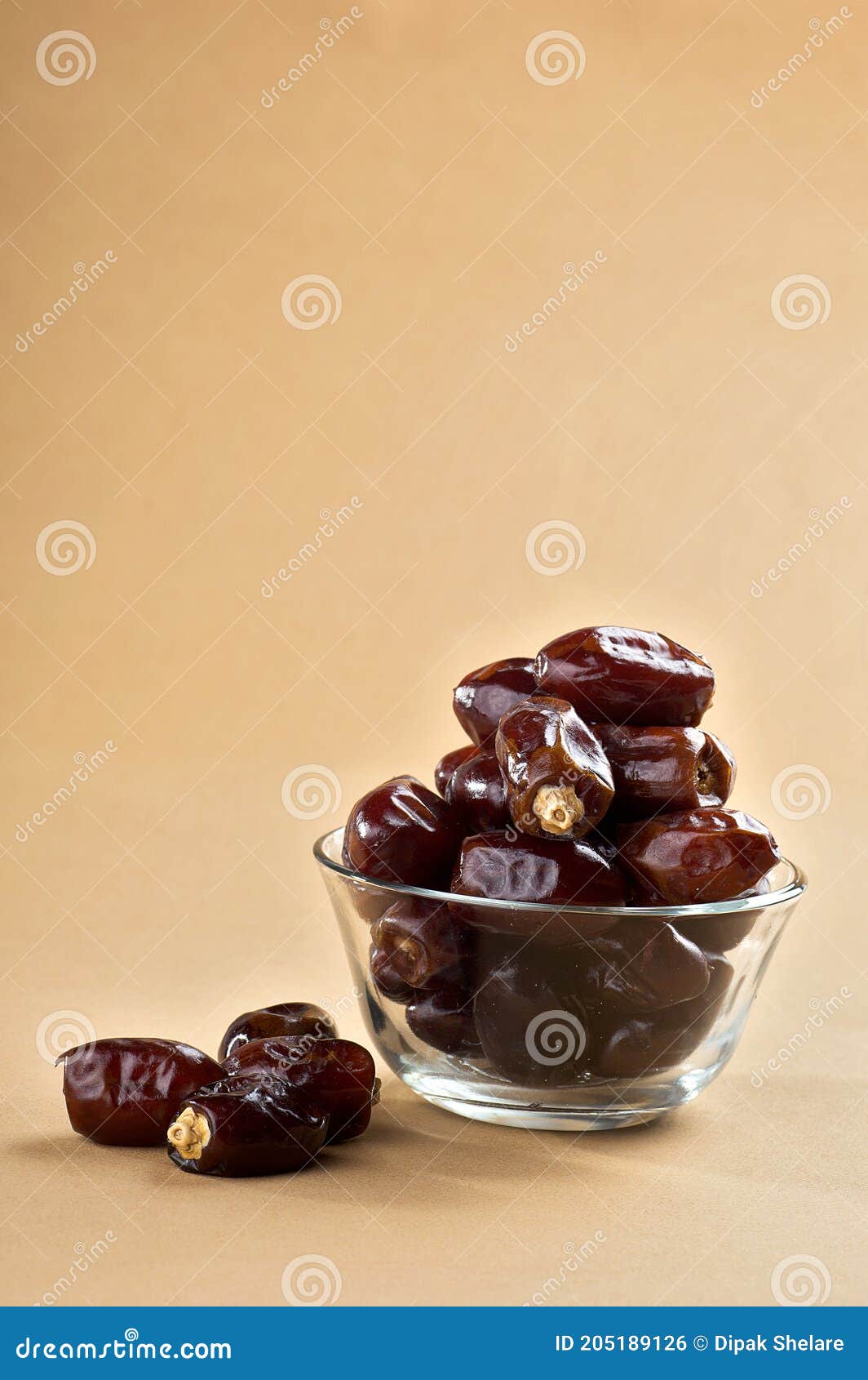 Dates in Glass Bowl. Dries Dates Fruit Stock Photo - Image of healthy ...