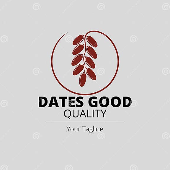 DATES GOOD QUALITY LABEL stock vector. Illustration of vector - 243504599