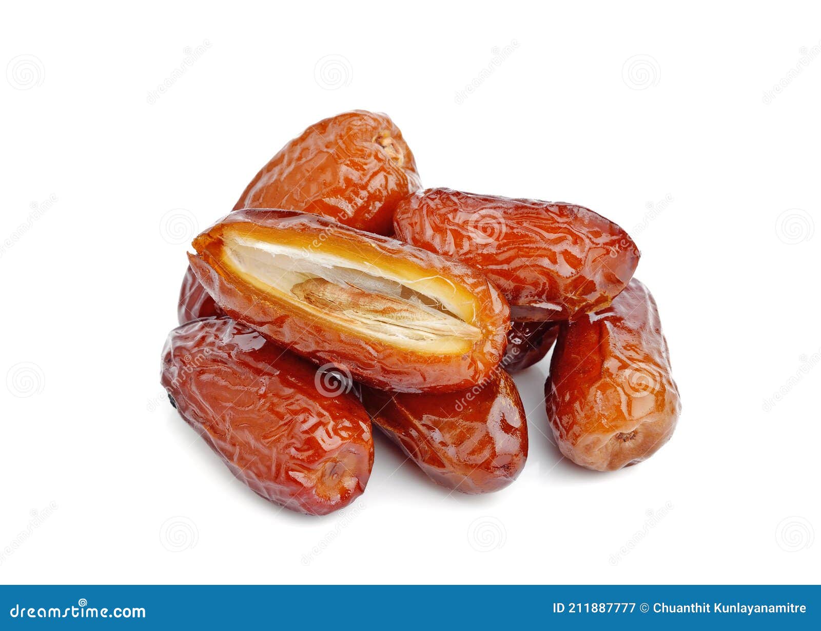 Dates Fruit on White Background Stock Image - Image of healthy, group ...