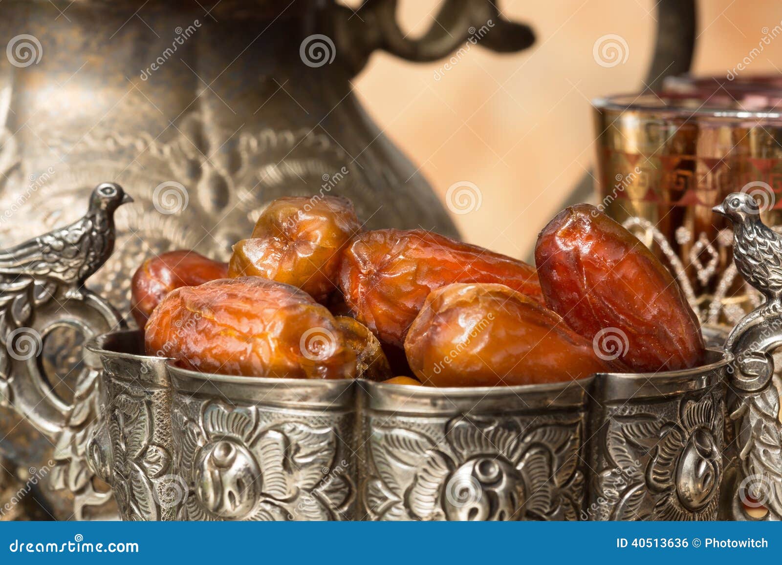 Dates at Ramadan time stock photo. Image of beverage - 40513636