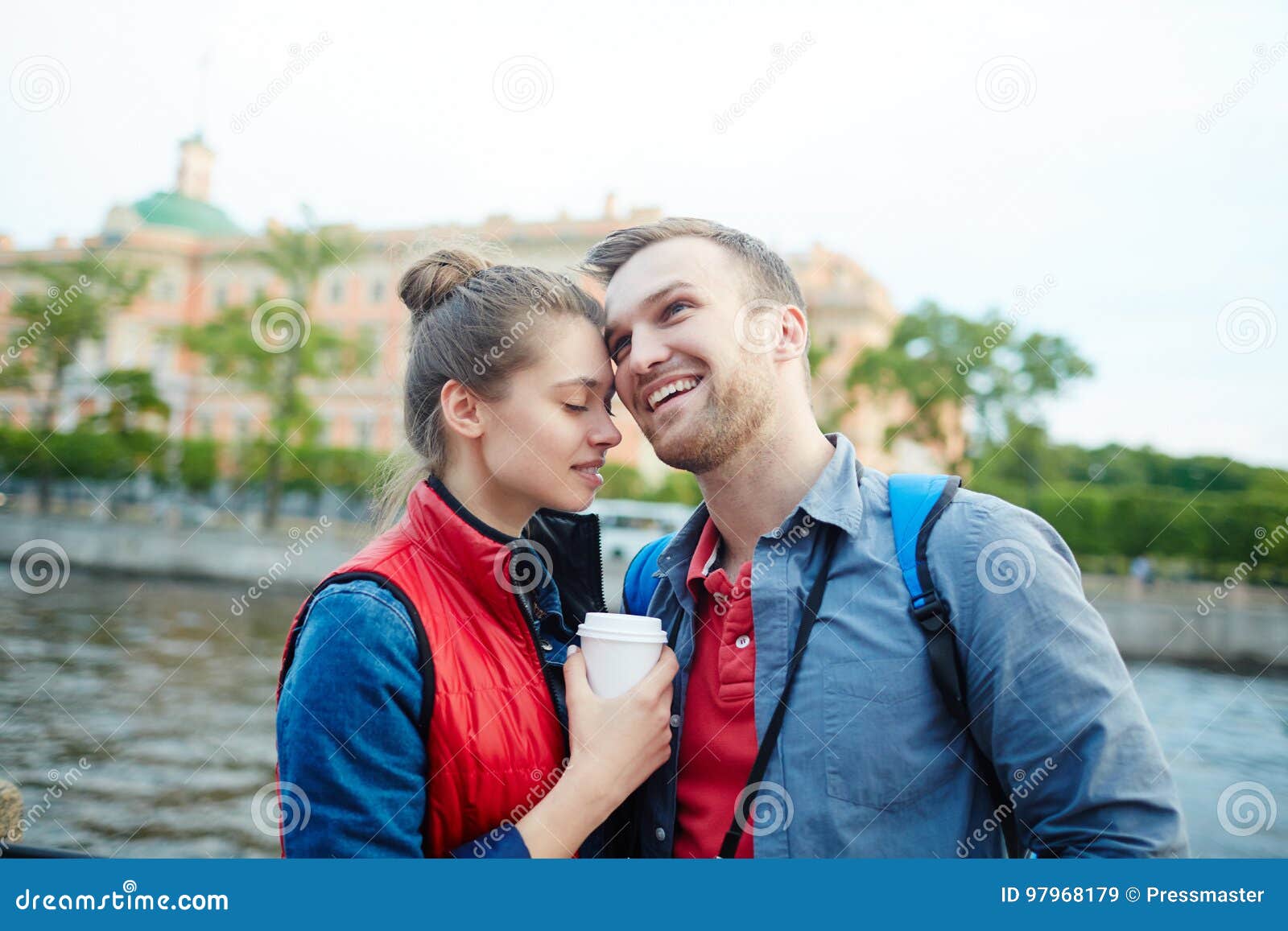Dates by riverside stock image. Image of adolescent, affectionate ...