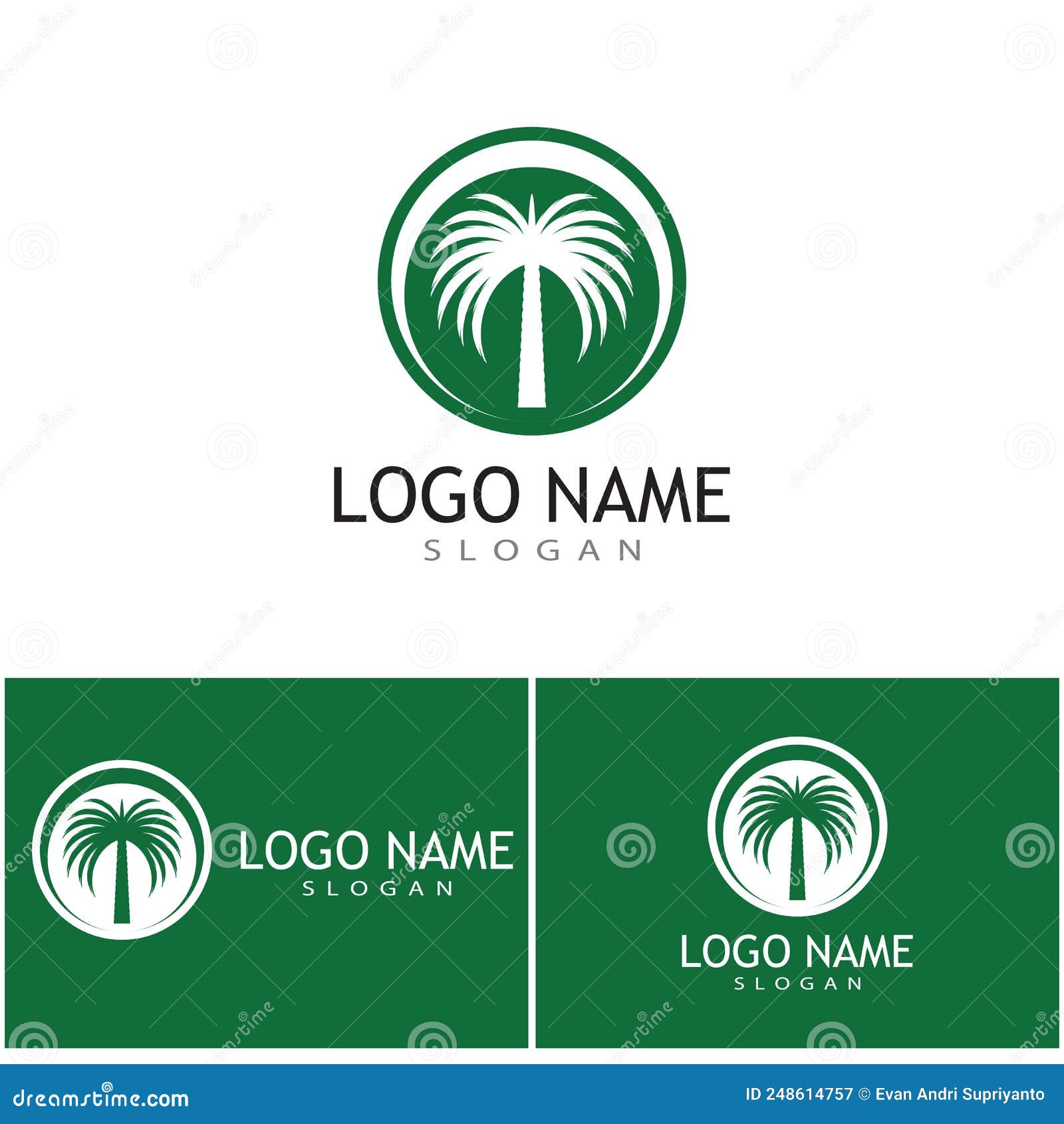 Dates Tree Logo Template Vector Symbol Design Stock Vector ...