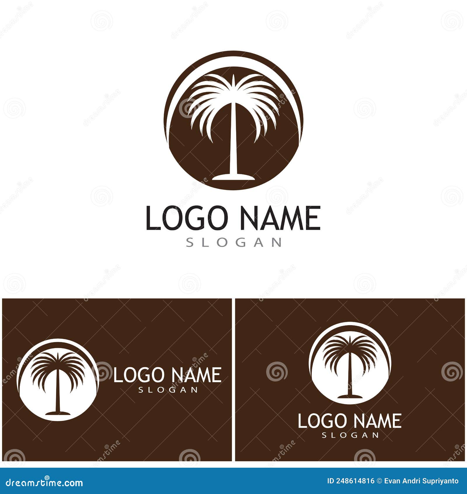 Dates Tree Logo Template Vector Symbol Design Stock Vector ...