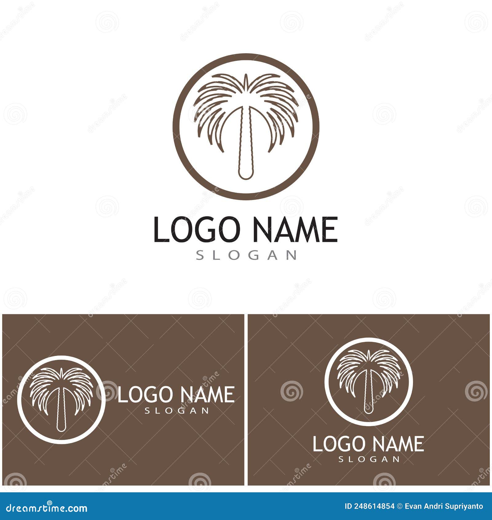 Dates Tree Logo Template Vector Symbol Design Stock Vector ...