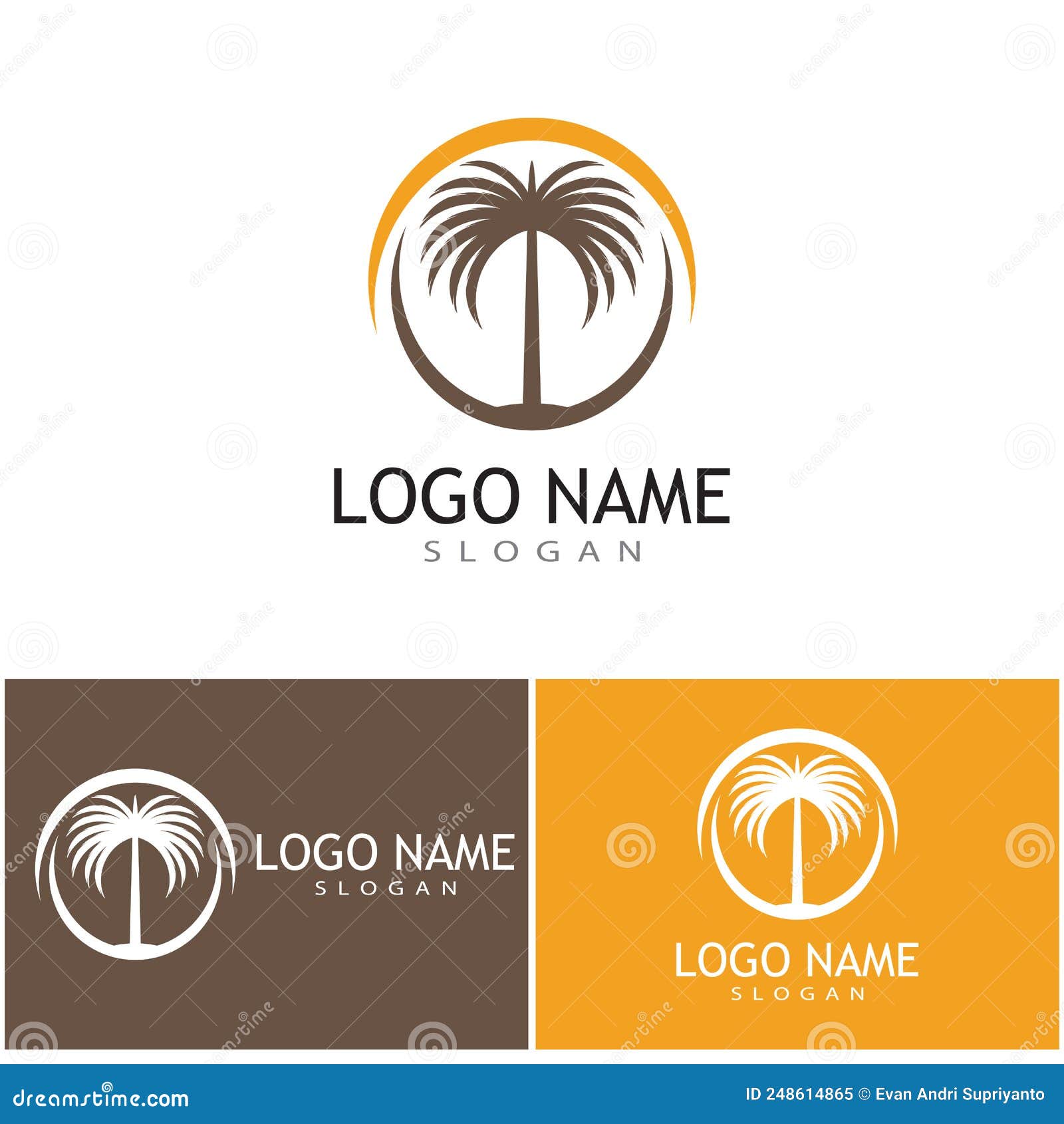 Dates Tree Logo Template Vector Symbol Design Stock Vector ...