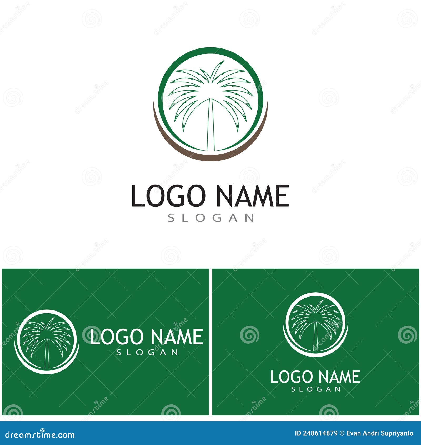 Dates Tree Logo Template Vector Symbol Design Stock Vector ...