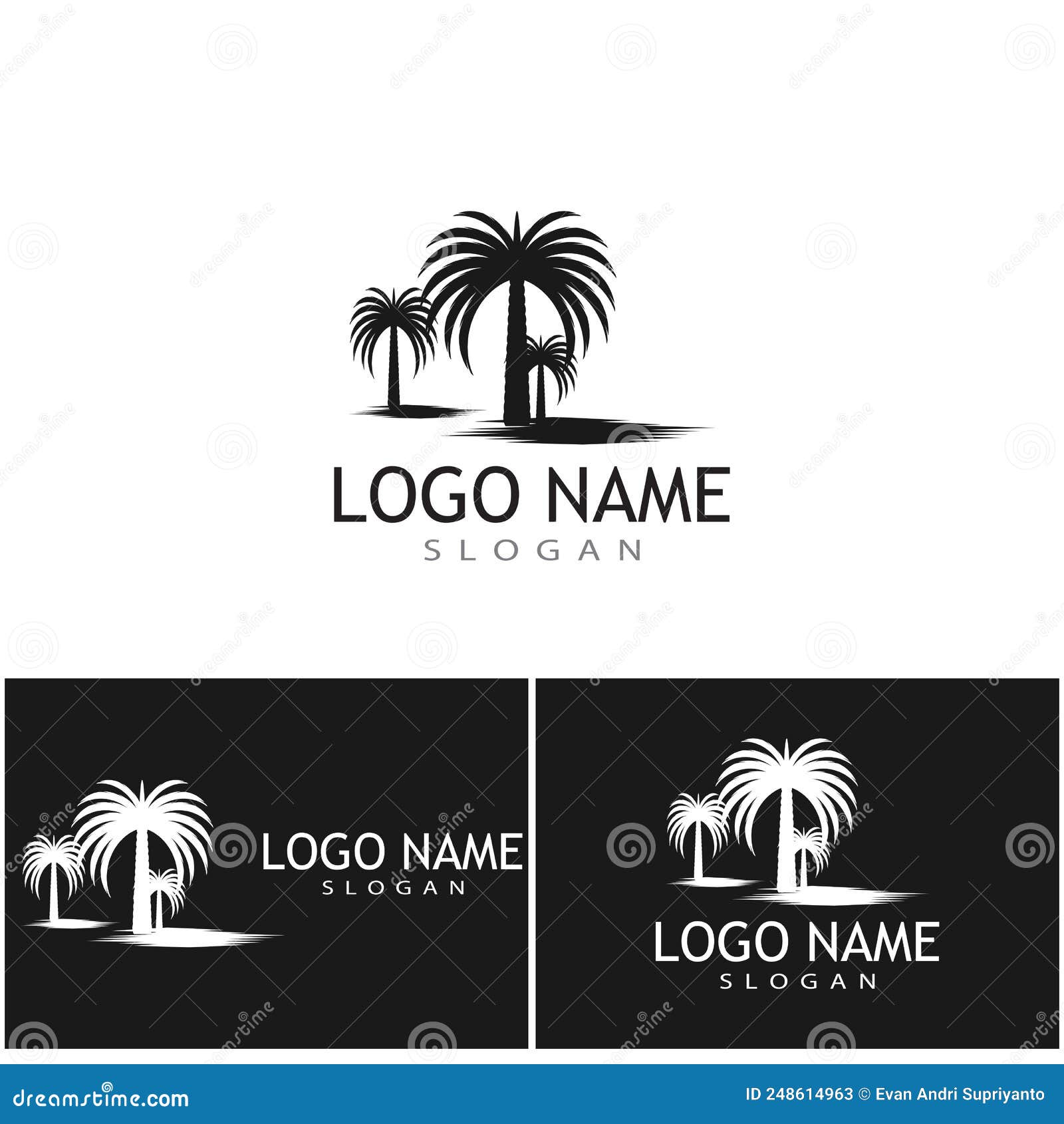 Dates Tree Logo Template Vector Symbol Design Stock Vector ...