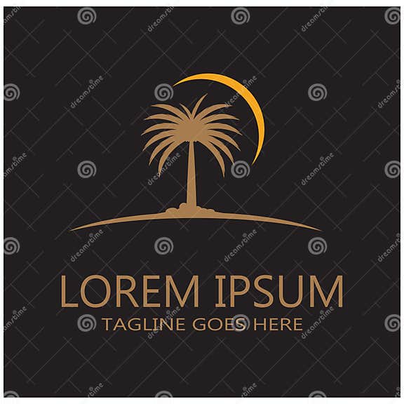 Dates Tree Logo Template Vector Symbol Design Stock Vector ...