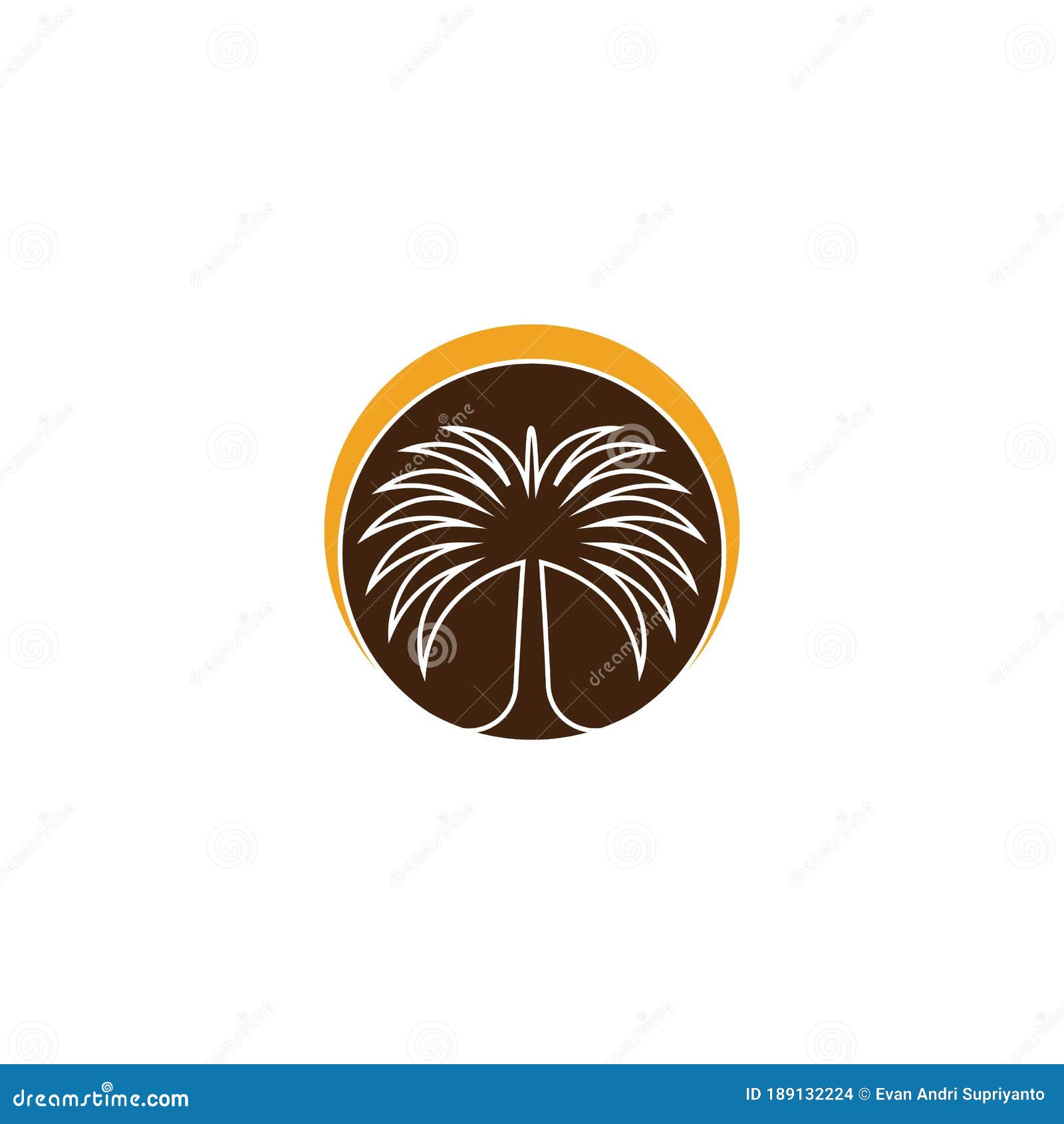 Dates Tree Logo Template Vector Symbol Stock Vector - Illustration of ...