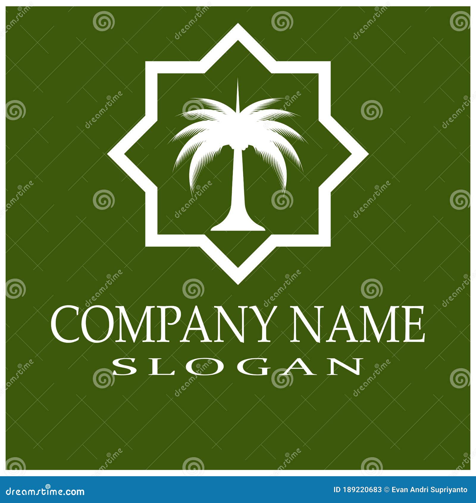 Dates Tree Logo Template Vector Symbol Stock Vector - Illustration of ...