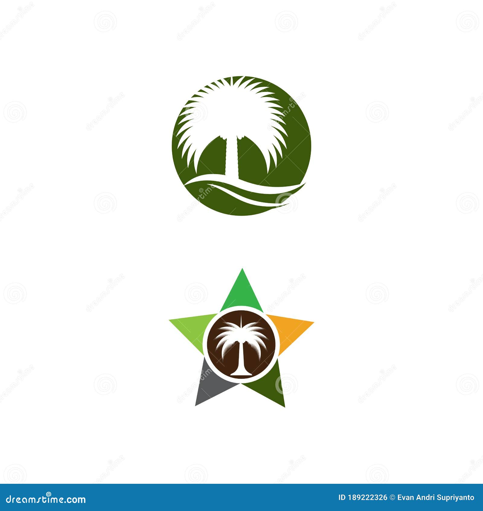 Dates Tree Logo Template Vector Symbol Stock Vector - Illustration of ...