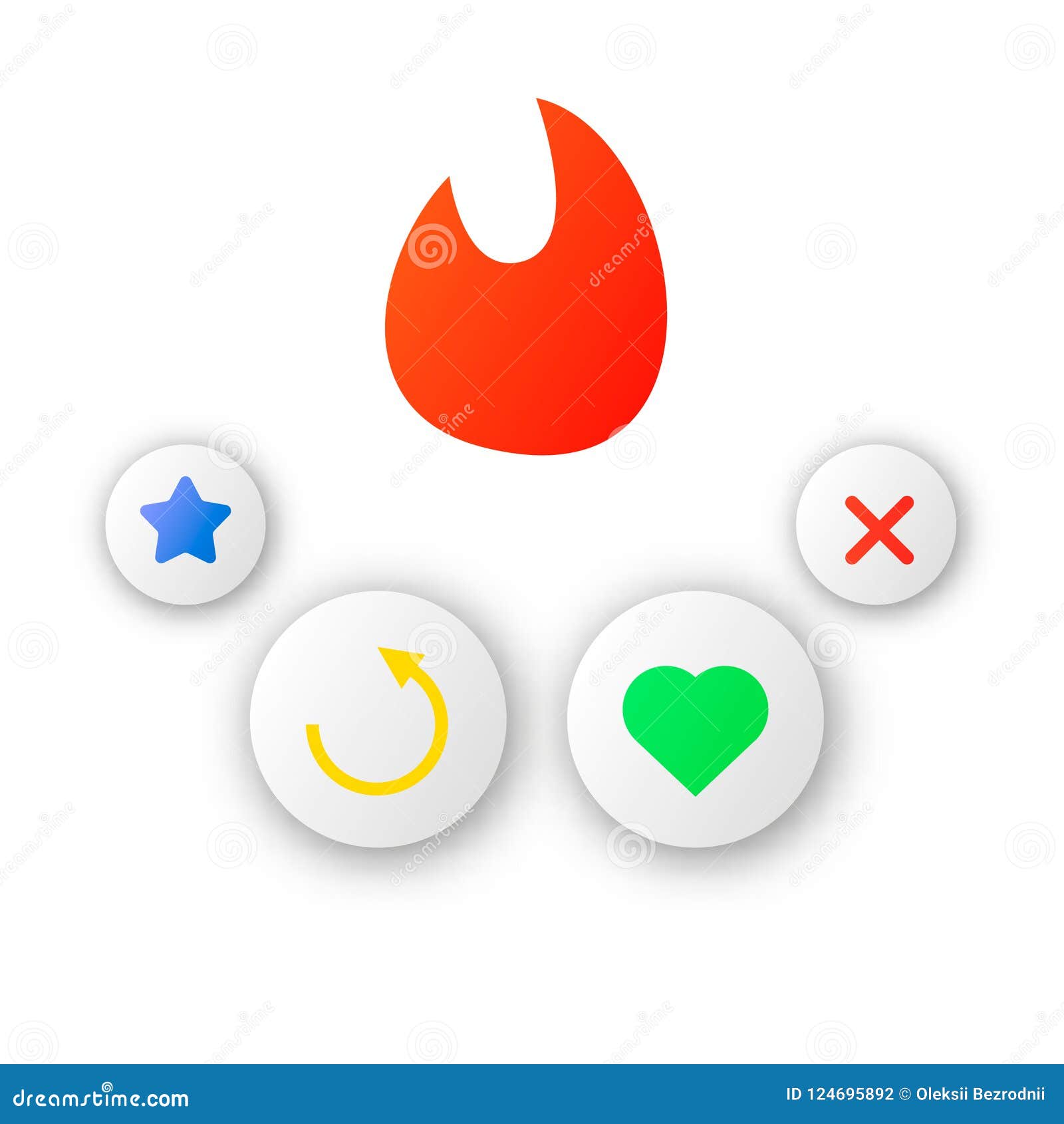 Dating app icons stock vector. Illustration of arrow - 124695892