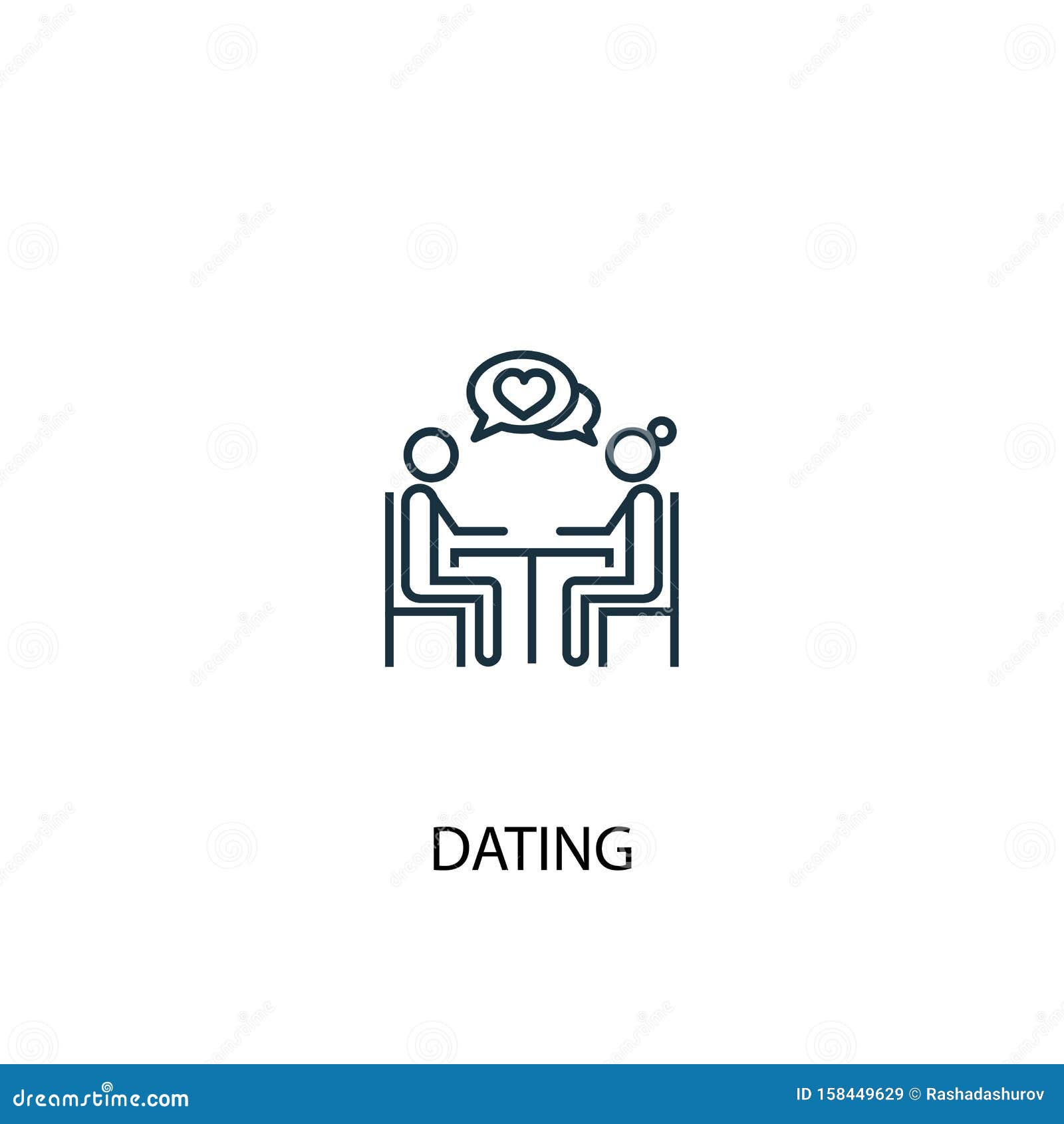 Dating Concept Line Icon. Simple Element Stock Vector - Illustration of ... Dating Concept Line Icon. Simple Element Stock Vector - Illustration of ...