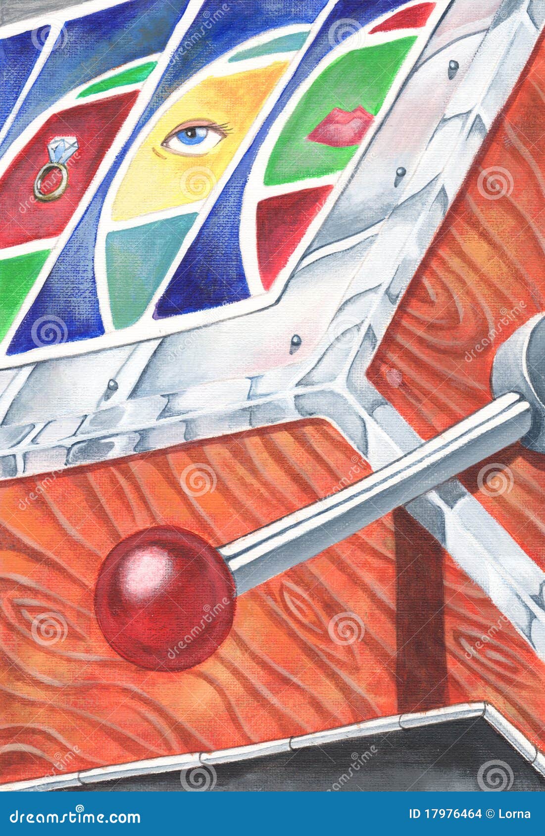 Dating game love luck stock illustration. Illustration of chance - 17976464