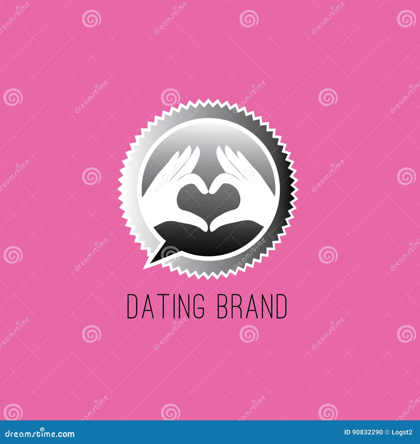 Dating Vector Logo Design Template Stock Vector - Illustration of love ...