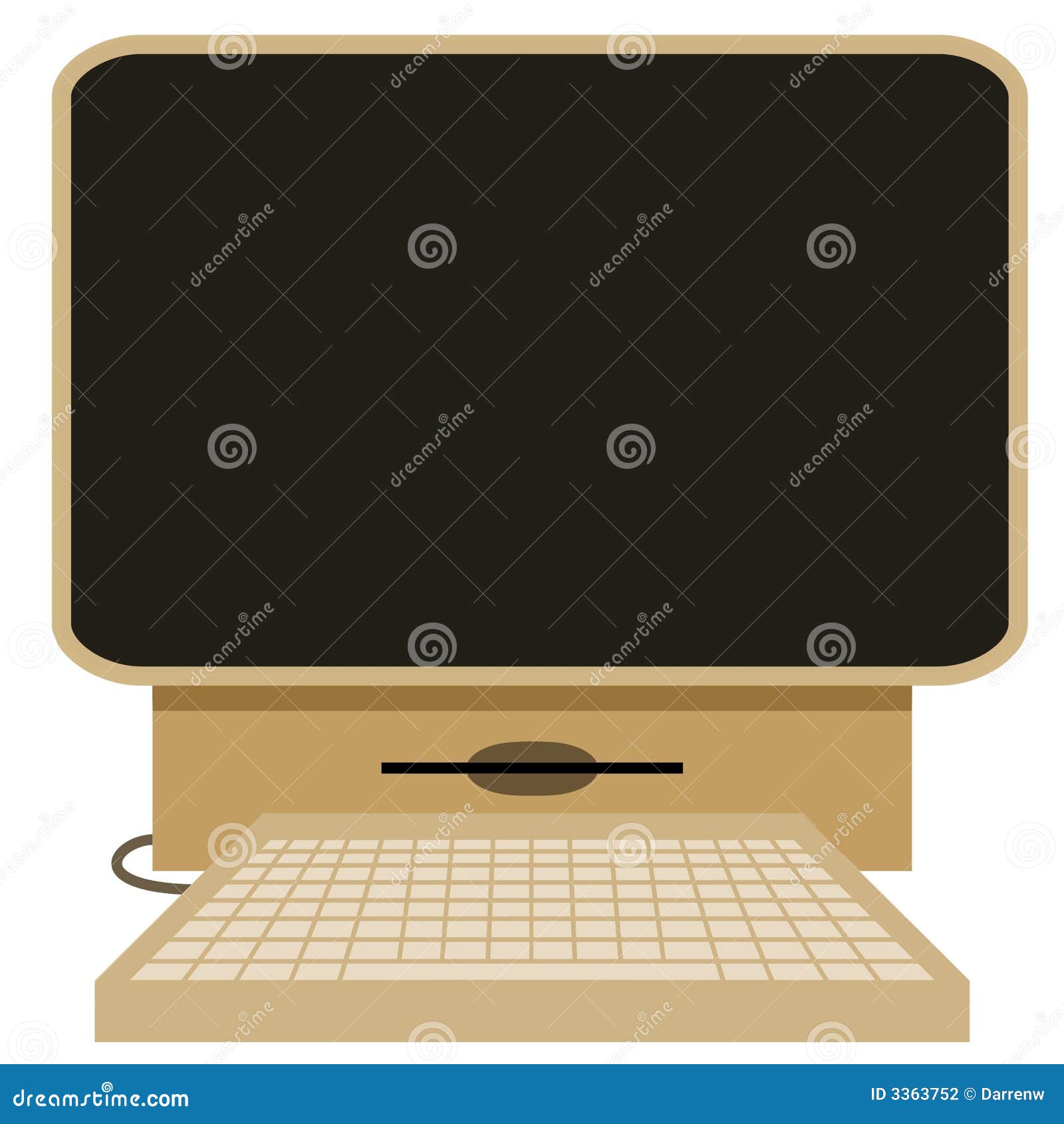 Dator stock illustrationer. Illustration av tangentbord - 3363752