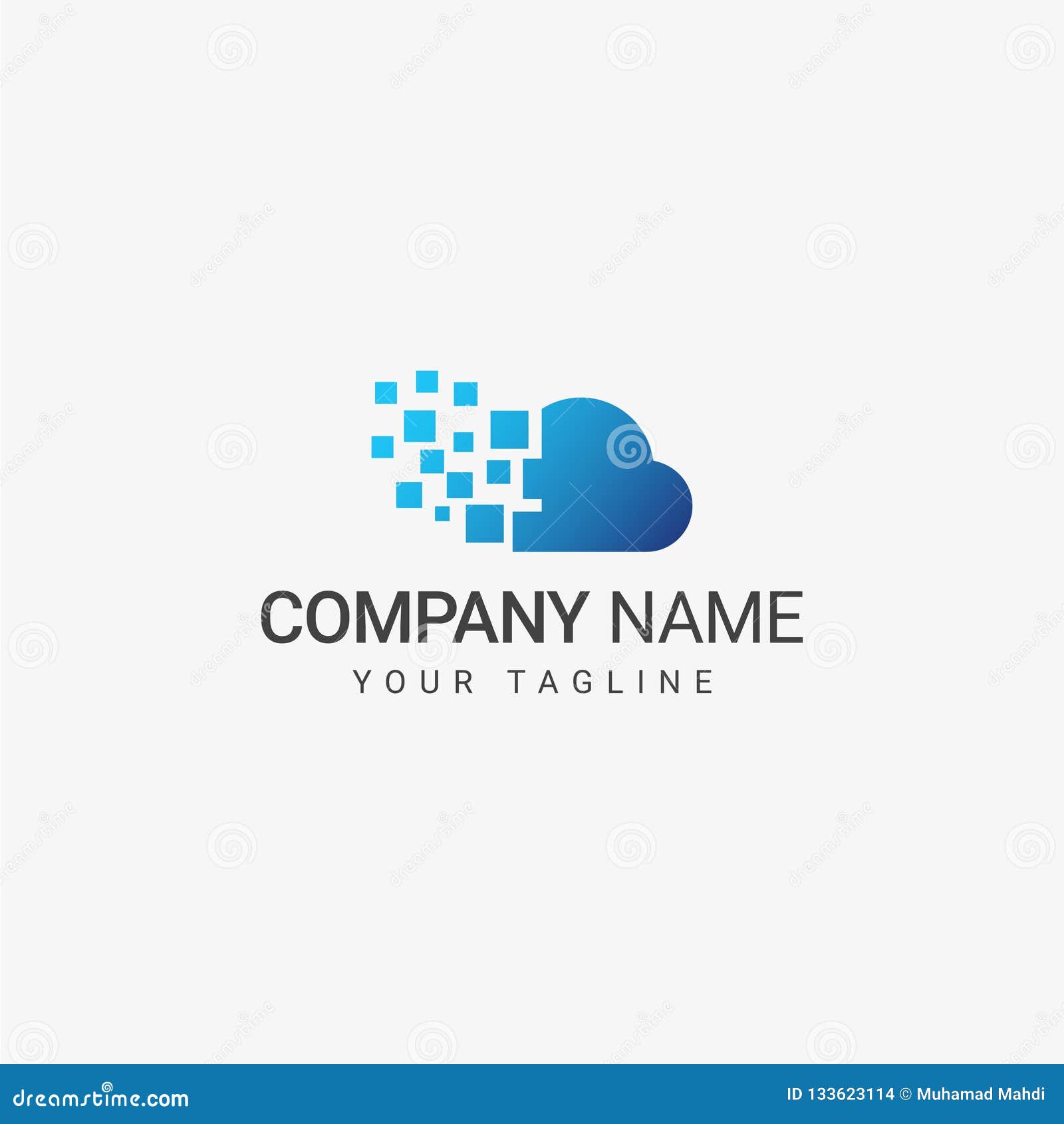 Datos Logo Template De La Nube Stock de ilustración - Ilustración de ...