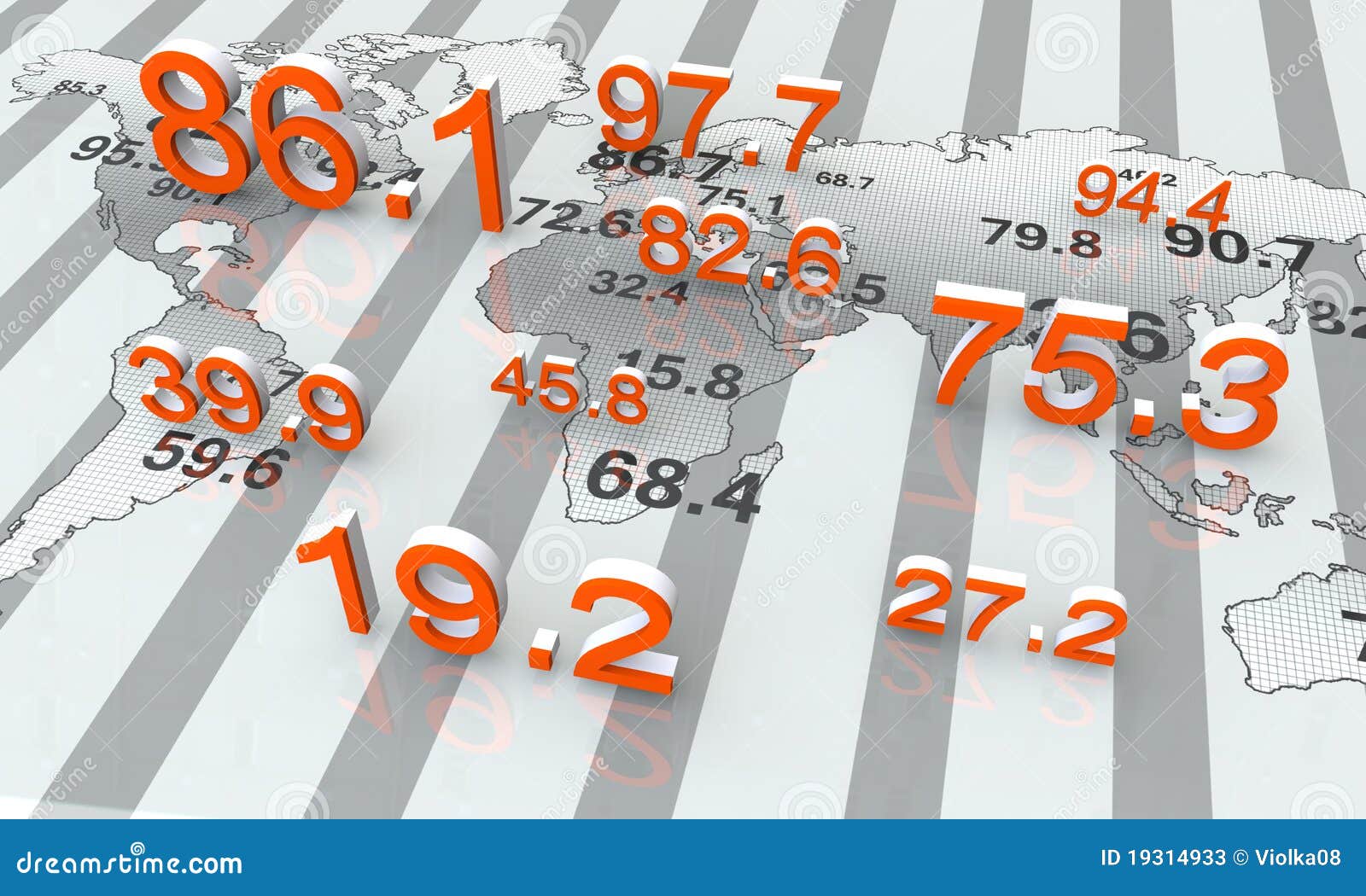Datos numéricos stock de ilustración. Ilustración de correspondencia ...