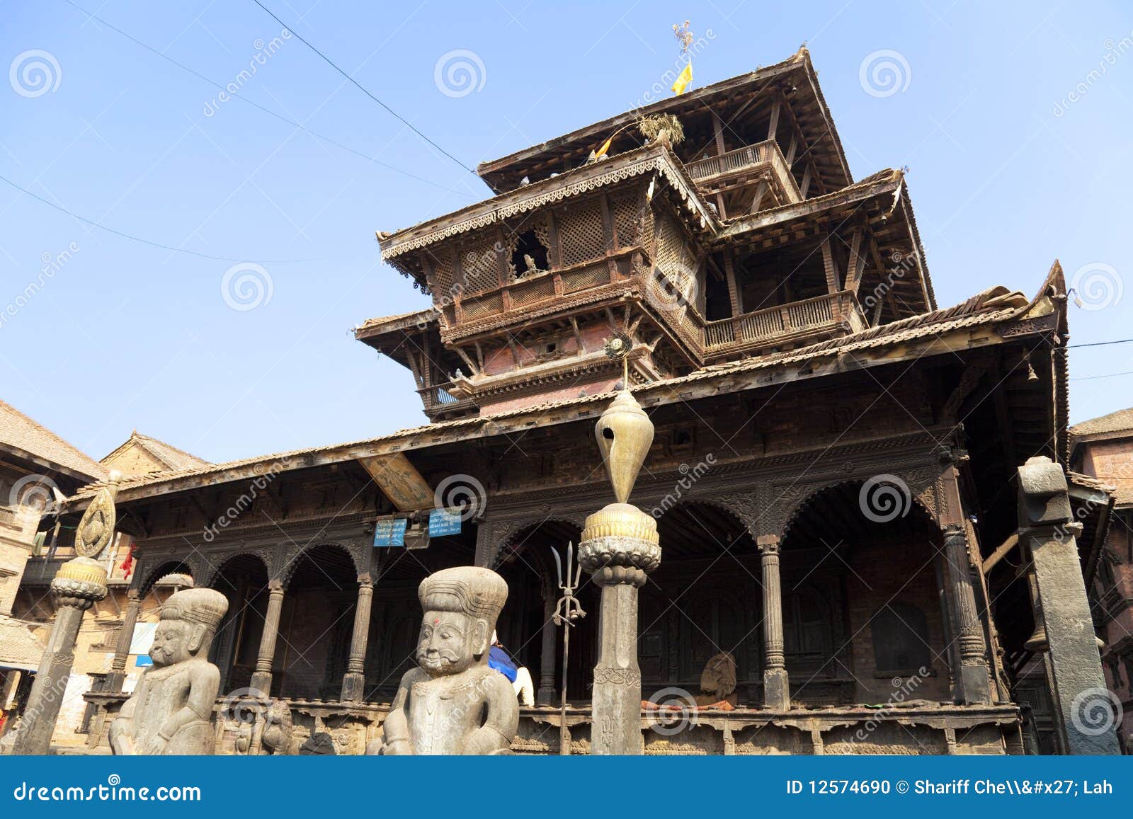 Dattatreya Temple, Bhaktapur, Nepal Stock Photo - Image of nepal ...