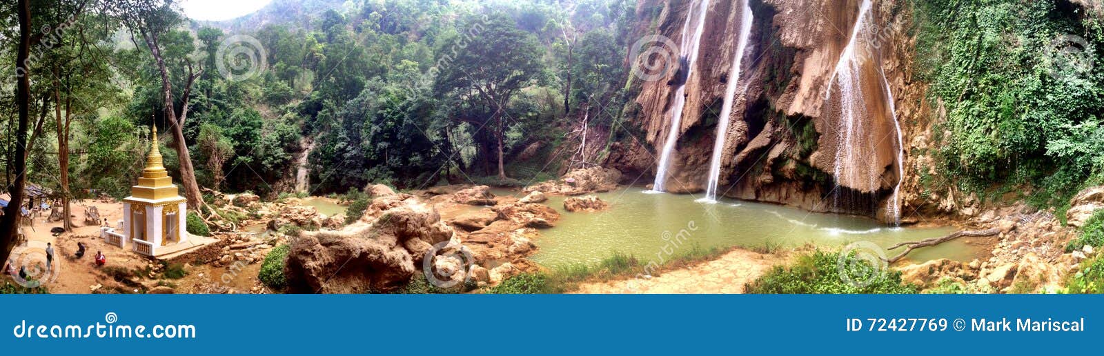 Dattawgyaik Waterfall in stock image. Image of located - 72427769