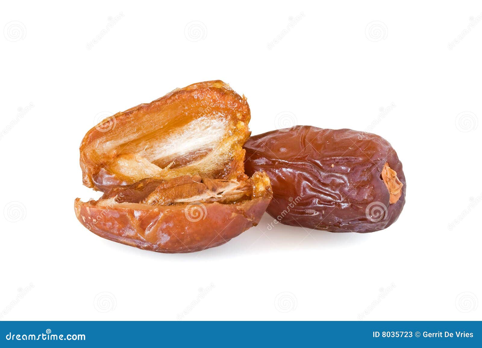 Datteri secchi immagine stock. Immagine di intero, marrone - 8035723