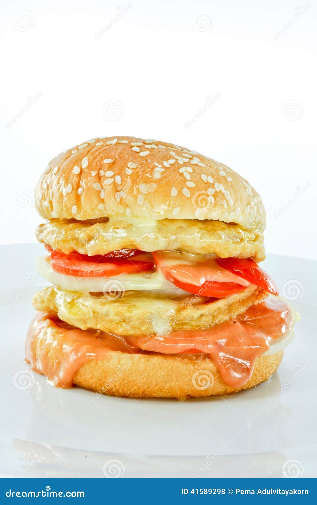 Daubble beger stock photo. Image of sandwich, cheese - 41589298