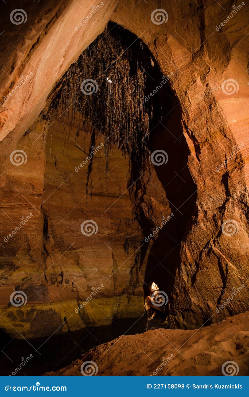 Daugenu Sandstone Cave, Mazsalaca, Latvia Stock Photo - Image of ...