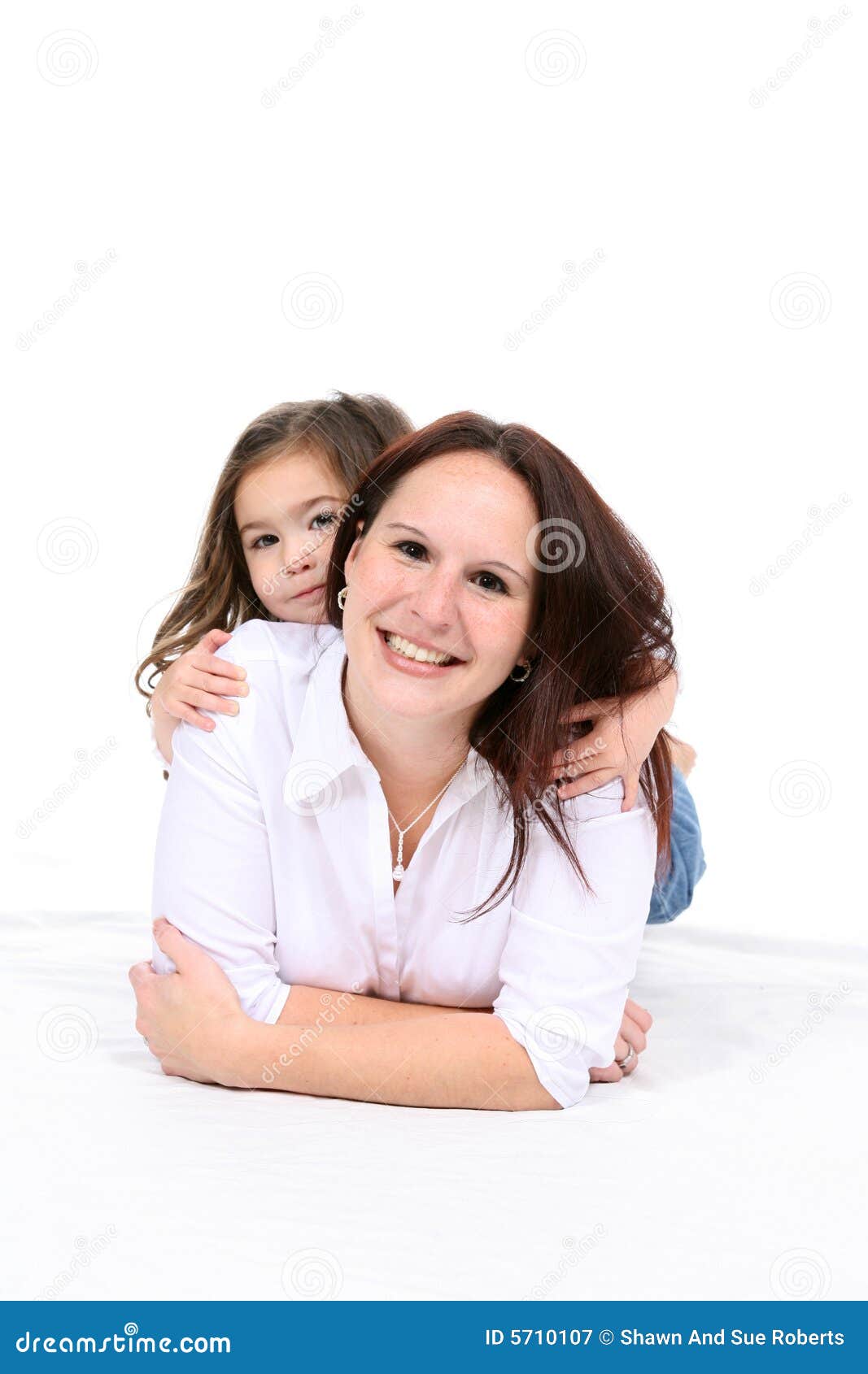 Daughter on mother s back stock image. Image of child - 5710107