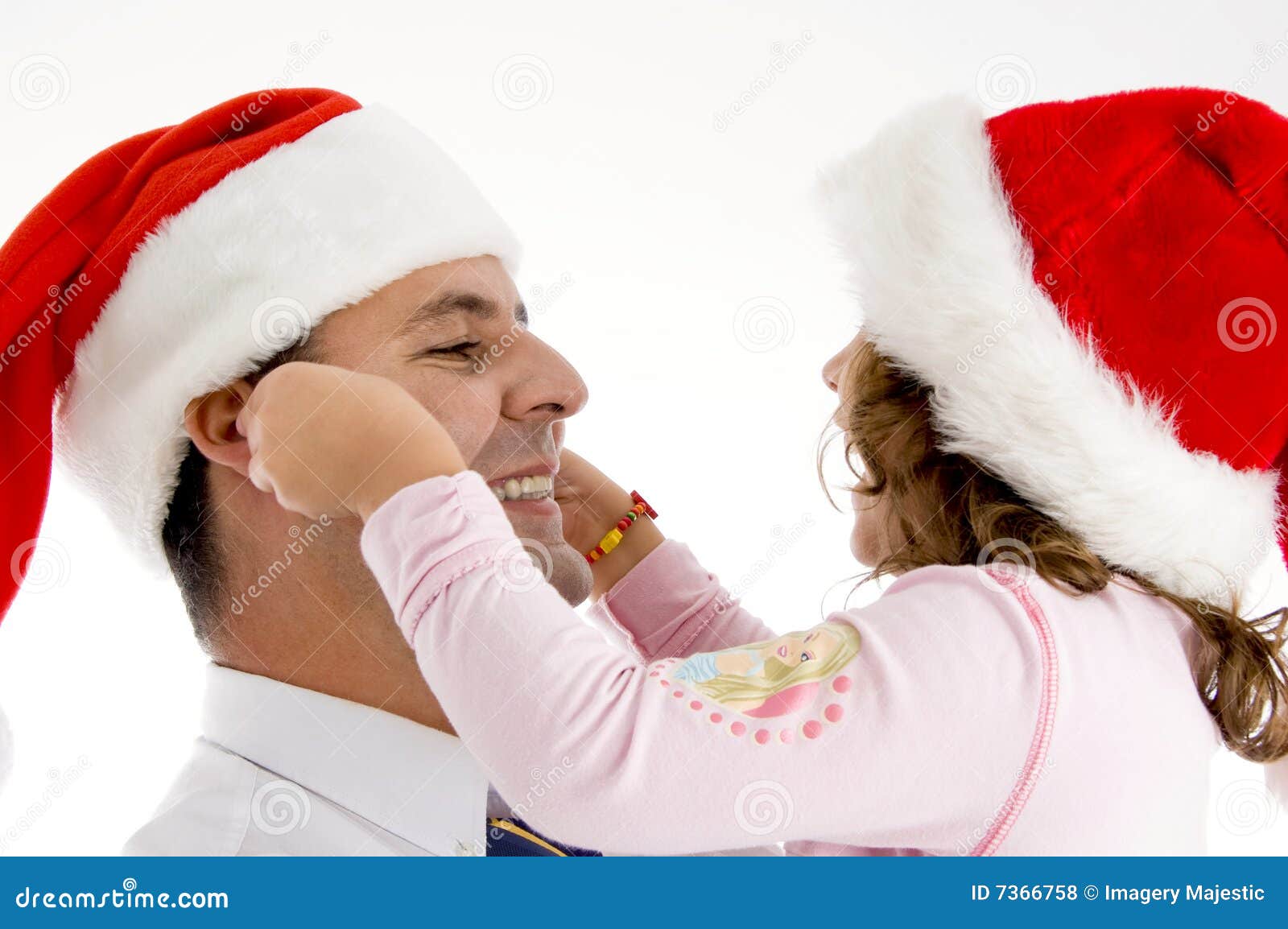 Daughter Stretching Father S Cheeks Stock Photo - Image of affection ...