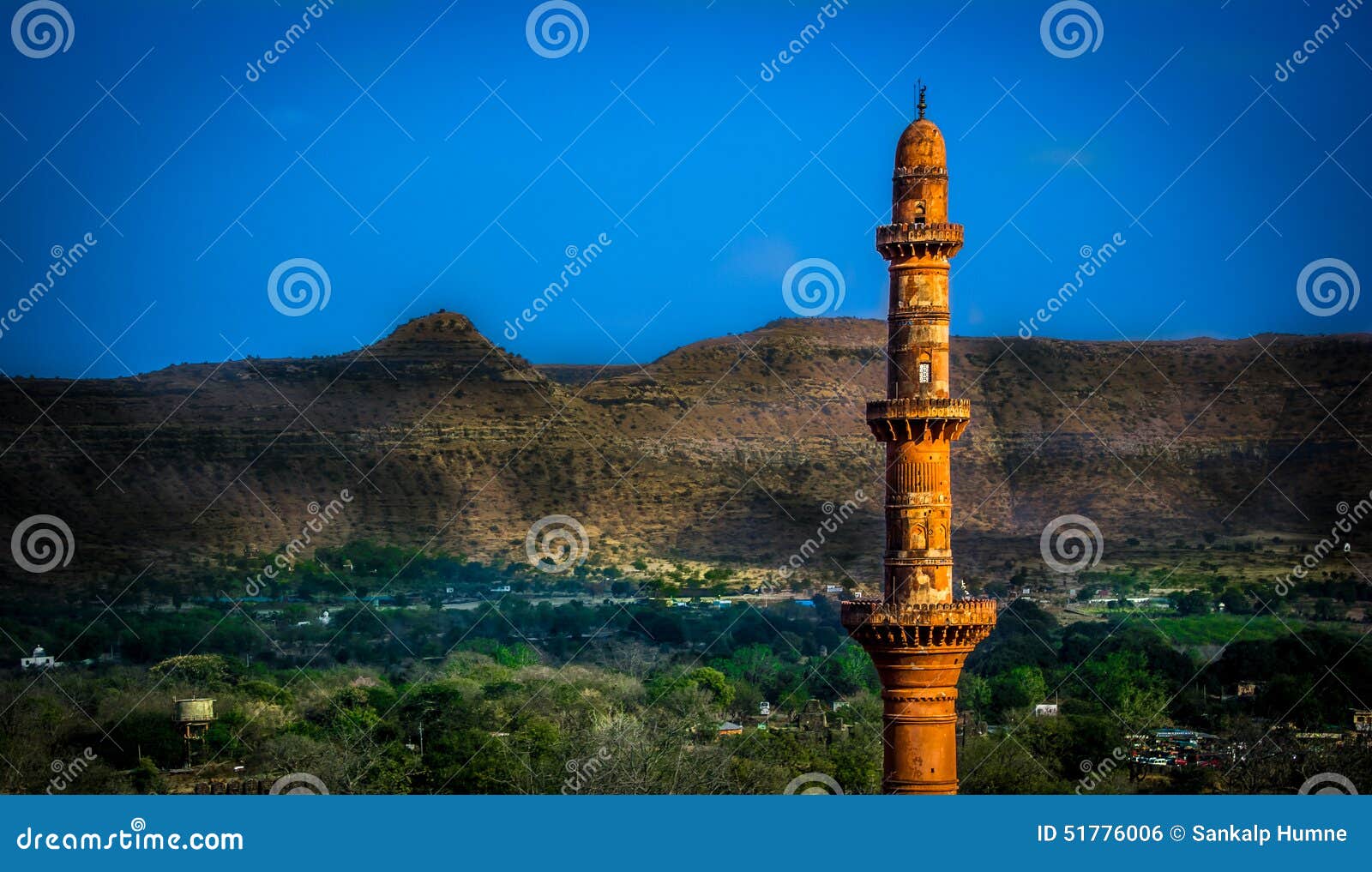 Daulatabad Fort Chand Minar Stock Photo - Image of india, minar: 51776006