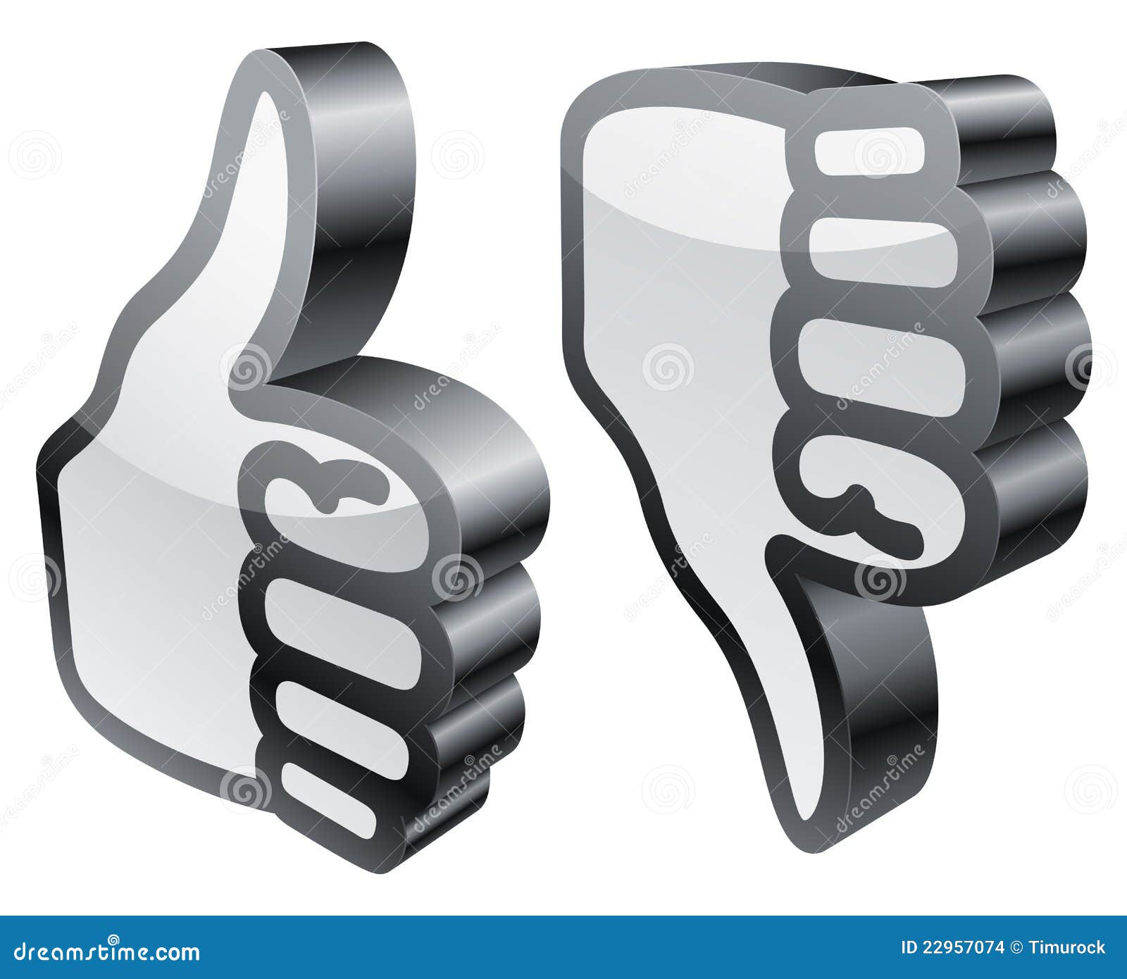 Daumen auf und ab. vektor abbildung. Illustration von missbilligen ...