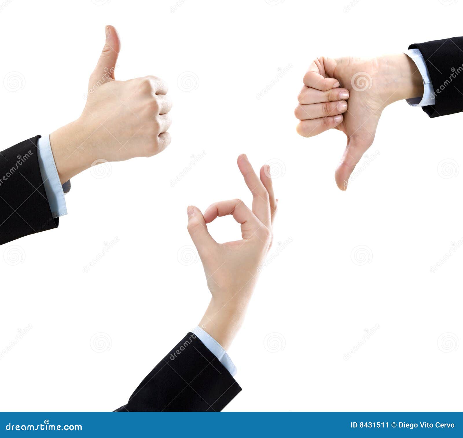 Daumen auf und ab stockbild. Bild von exemplar, zustimmung - 8431511