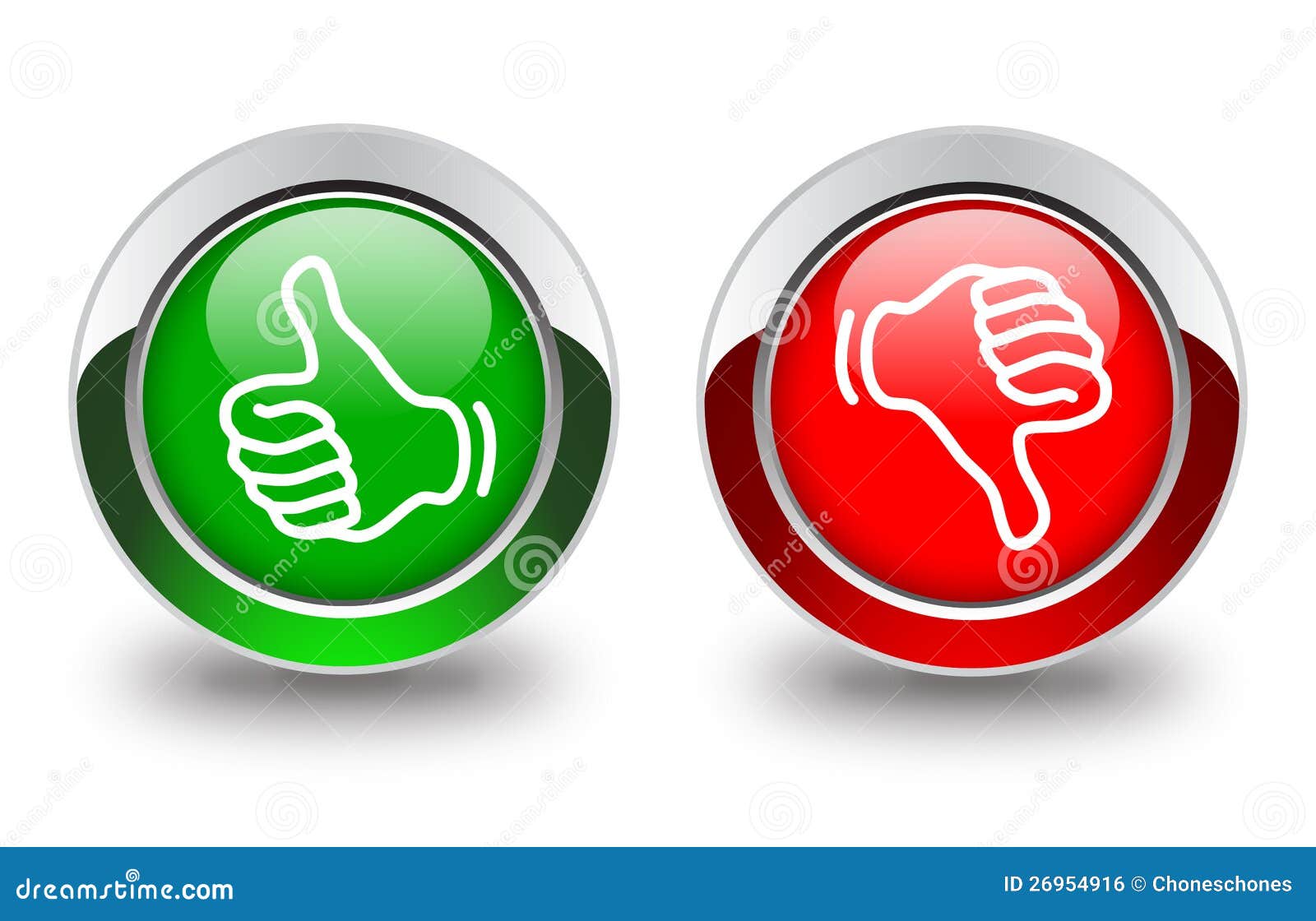 Daumen auf und ab Tasten stock abbildung. Illustration von ...