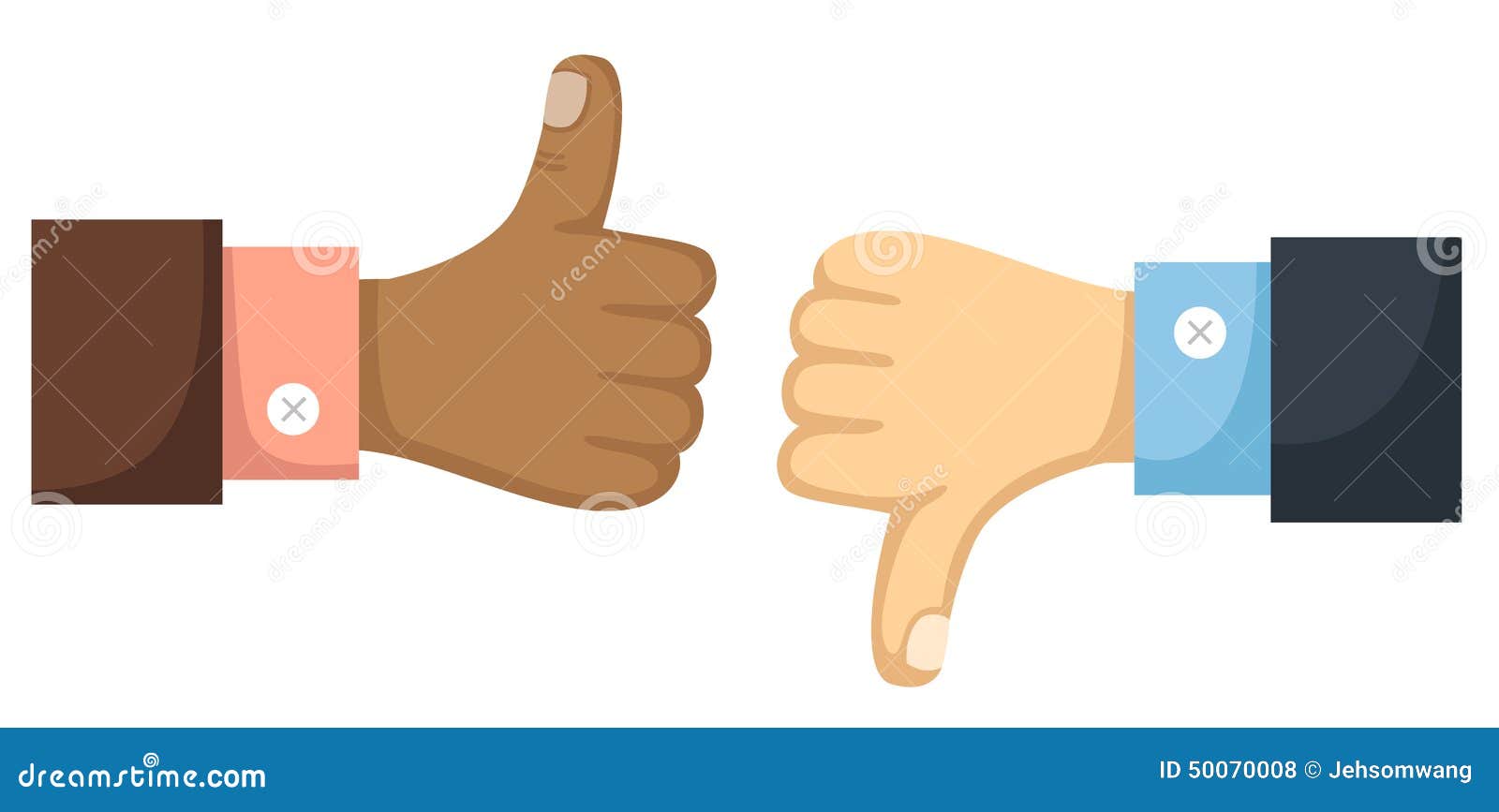 Daumen auf und ab Vektor vektor abbildung. Illustration von bestätigt ...