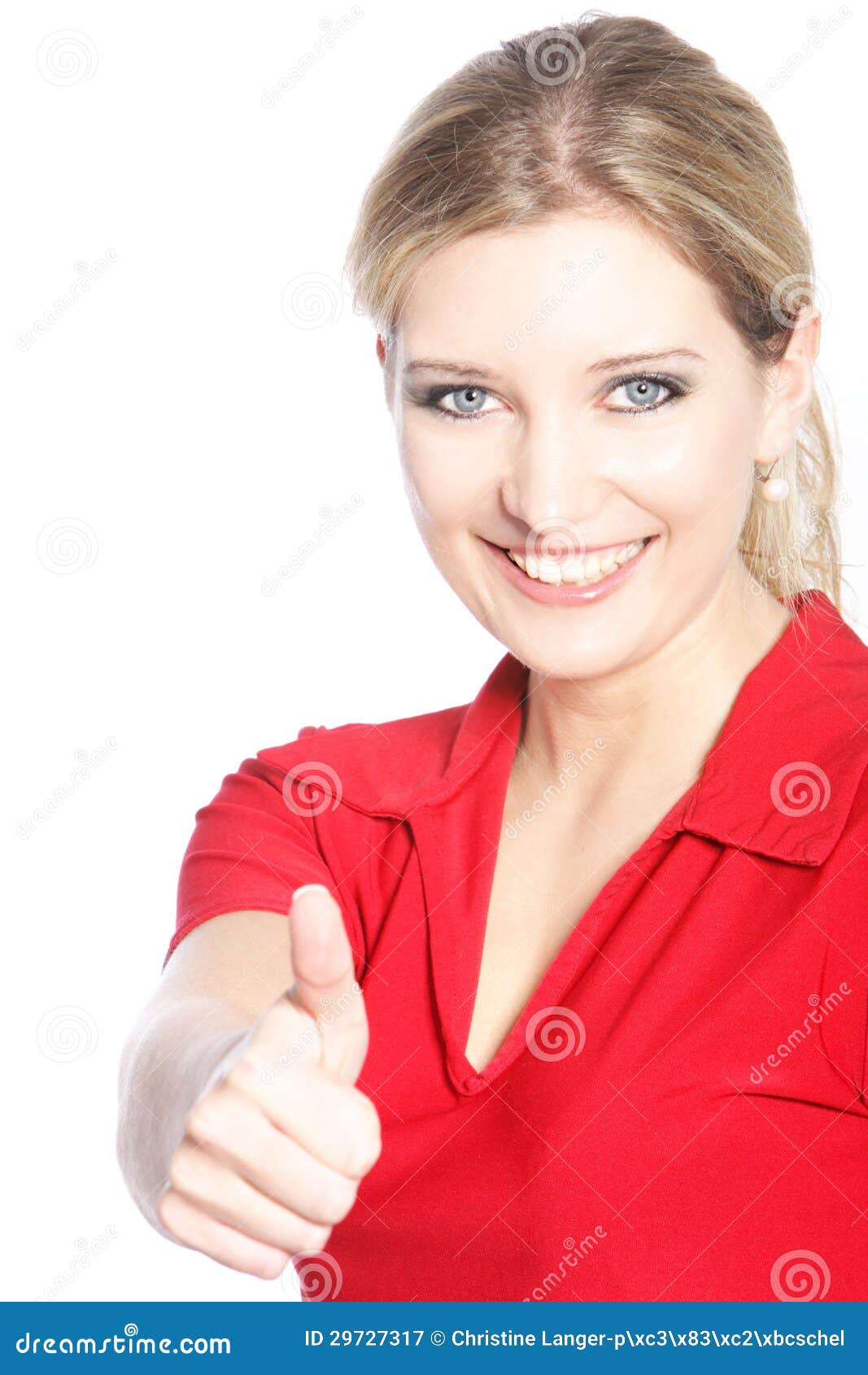 Daumen oben stockbild. Bild von vitalität, frau, zustimmen - 29727317