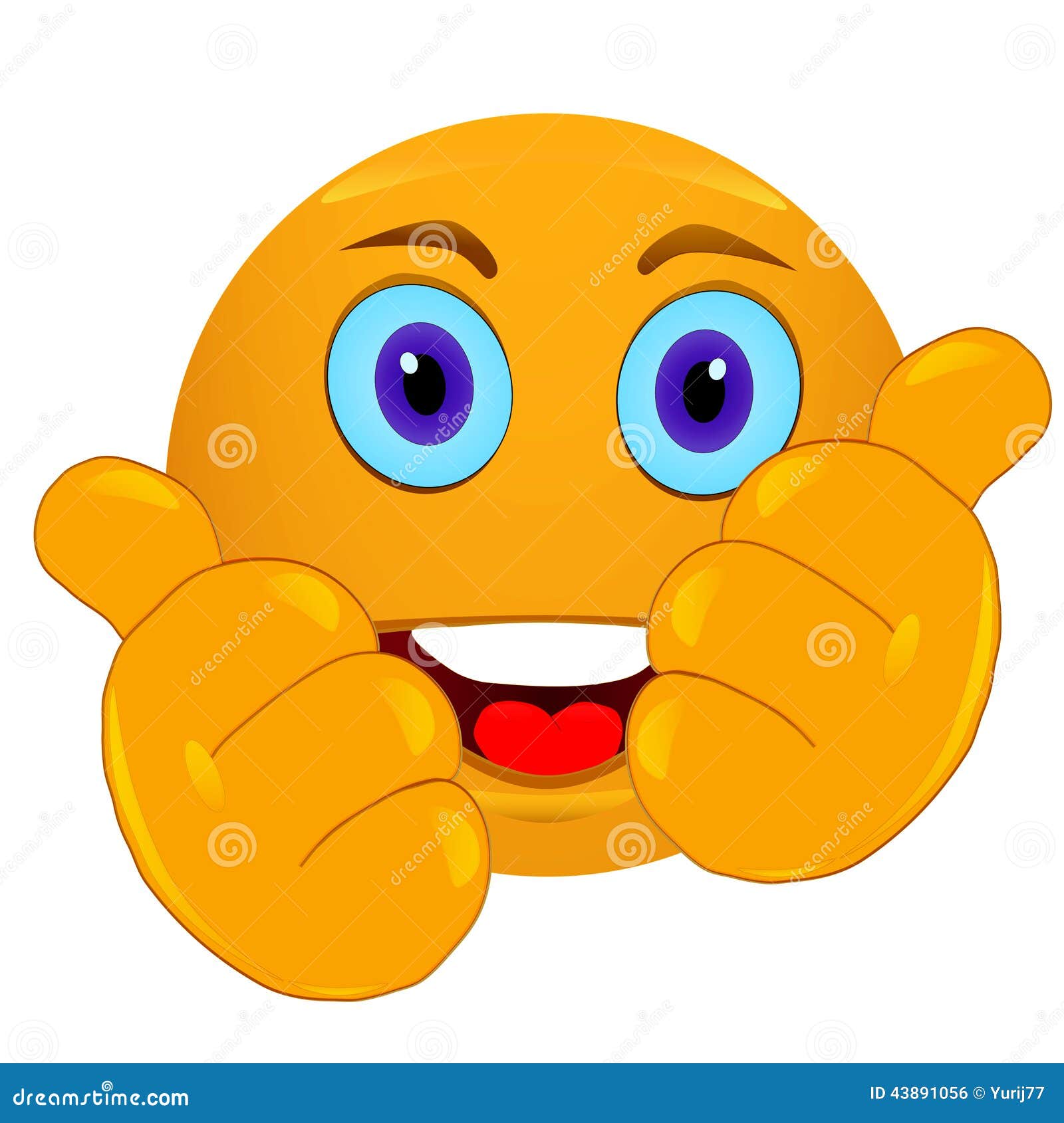 Daumen up smiley vektor abbildung. Illustration von kugel - 43891056