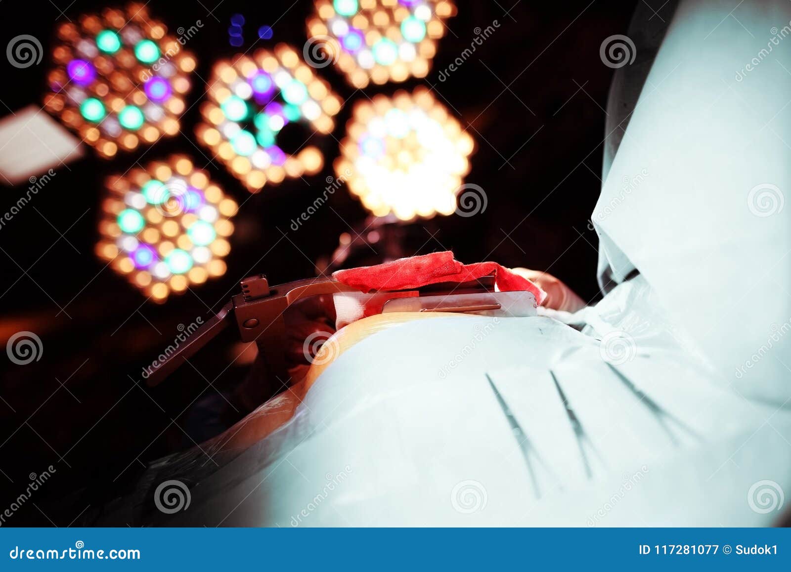 Daunting Light of an Operating Lamp Associated with the Phobia O Stock ...