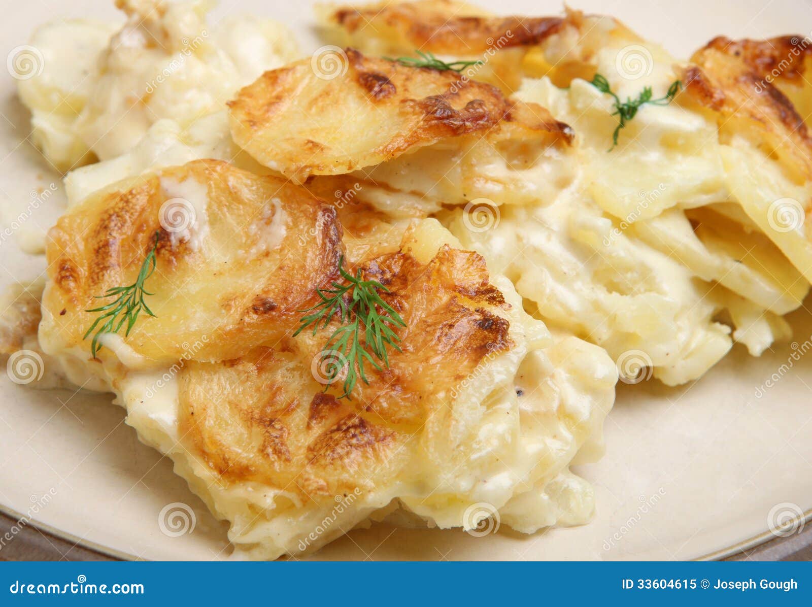 Dauphinois Potatoes stock image. Image of herb, vegetable - 33604615