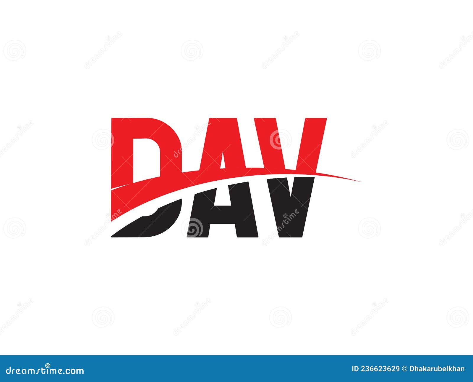 DAV Letter Initial Logo Design Vector Illustration Stock Vector ...