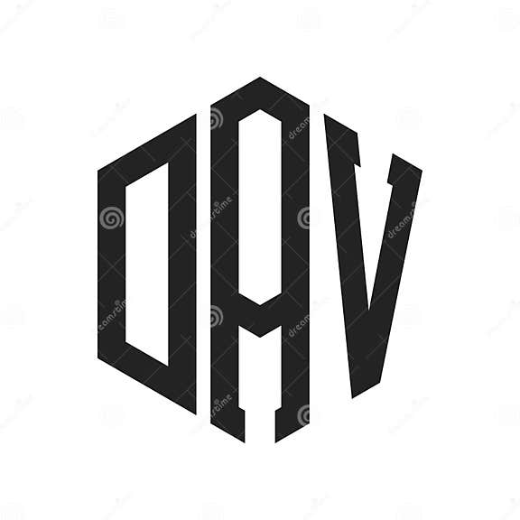 DAV Logo Design. Initial Letter DAV Monogram Logo Using Hexagon Shape ...