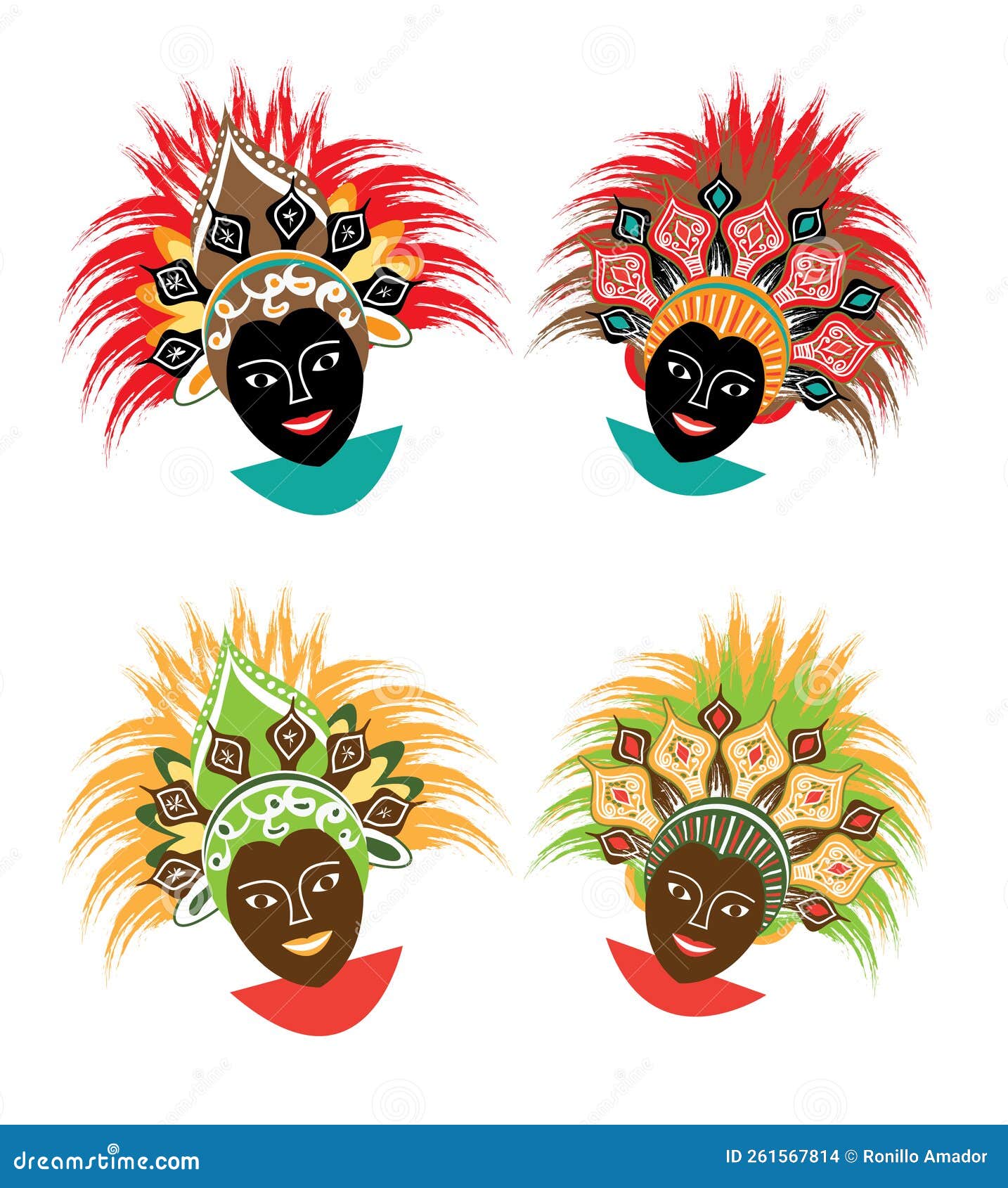 Philippine Cebu Festival Sinulog Celebration Fiesta Stock Vector ...