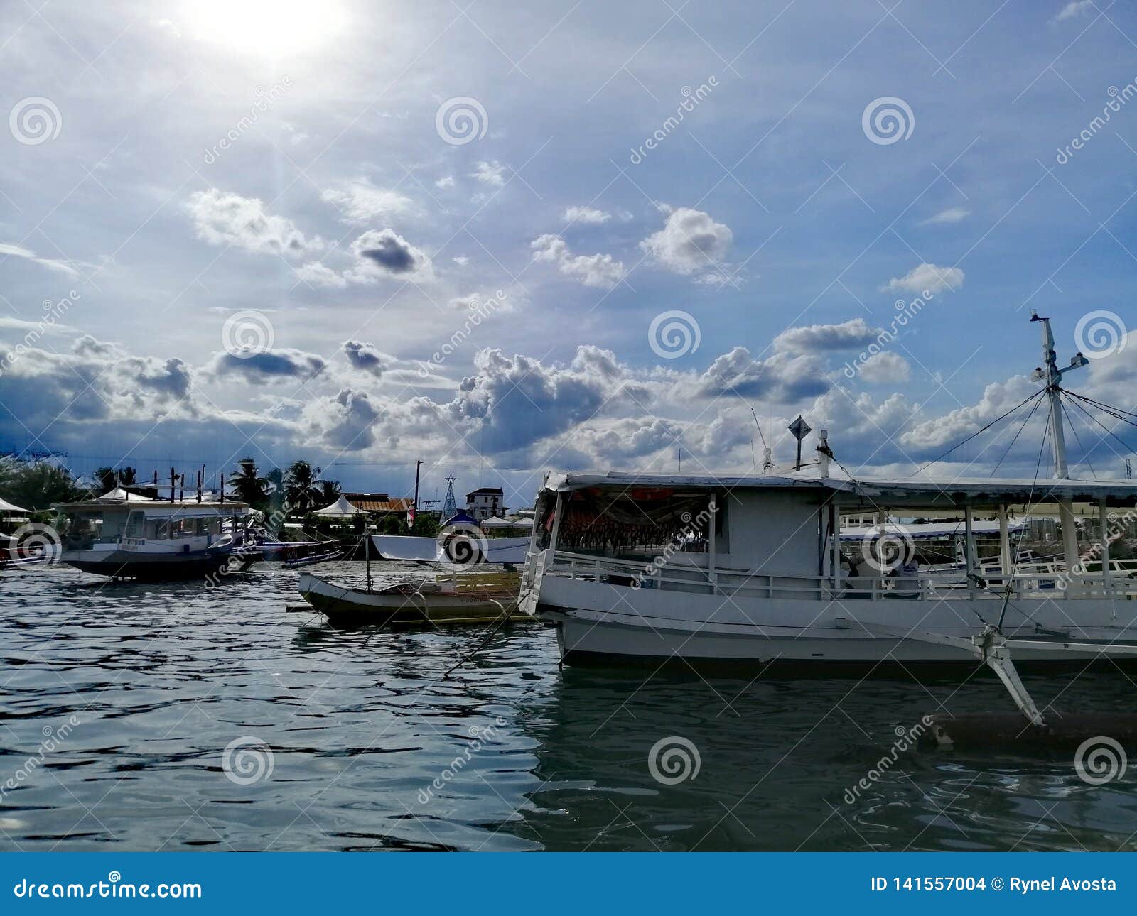 Davao Sasa Wharf stock photo. Image of davao, boats - 141557004
