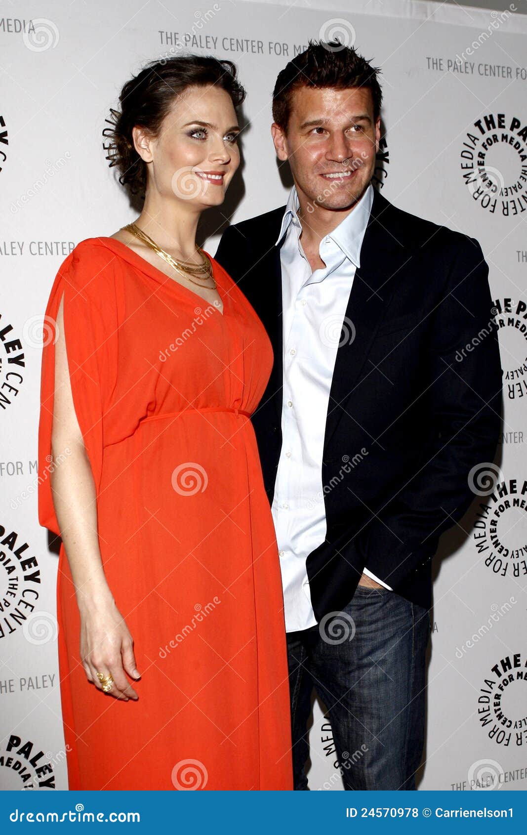 David Boreanaz, Emily Deschanel Foto de Stock Editorial - Imagem de ...